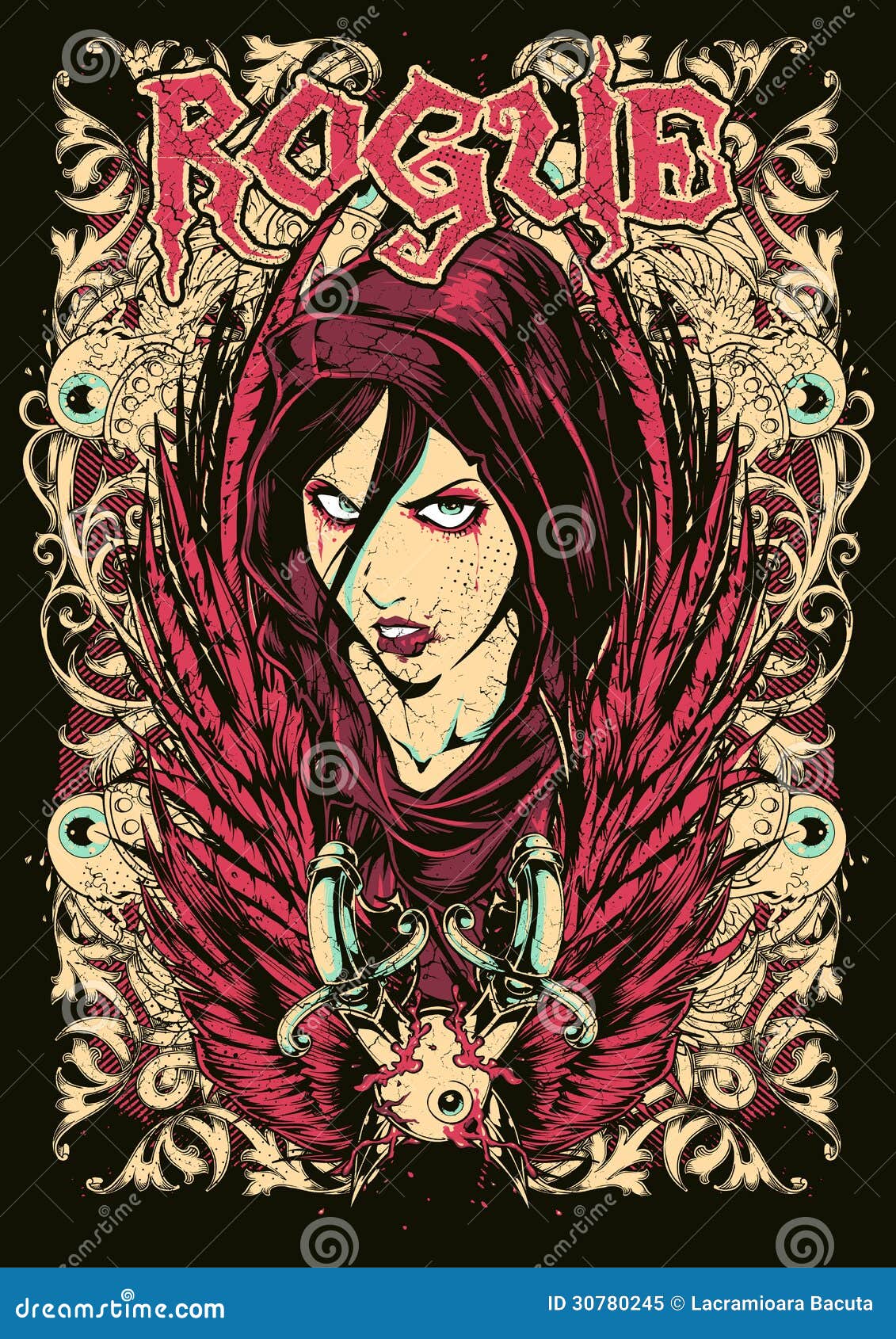 Rogue stock vector. Illustration of expression, devil - 30780245