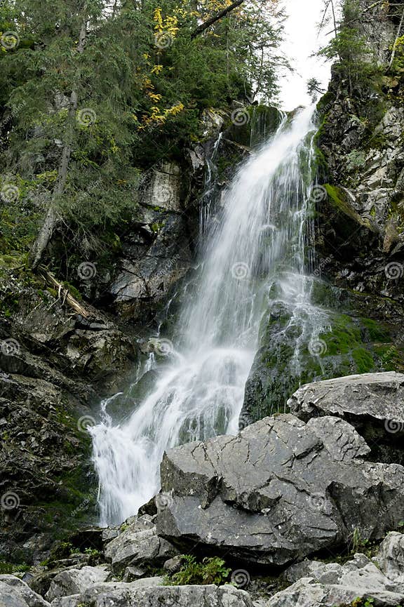 Rohace waterfalls stock photo. Image of stream, tatra - 21593502