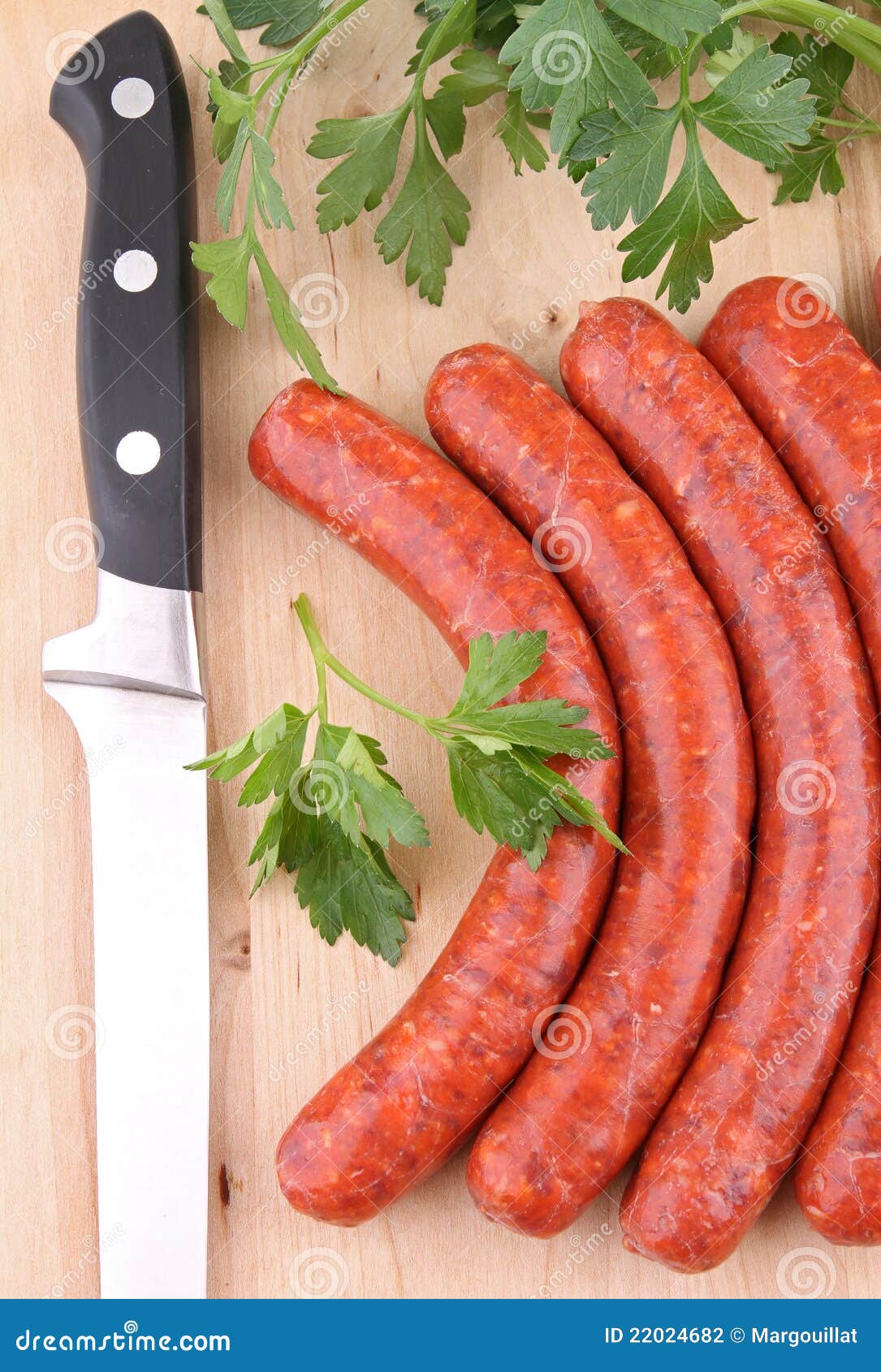 Rohe Wurst stockfoto. Bild von hammelfleisch, nahrung - 22024682
