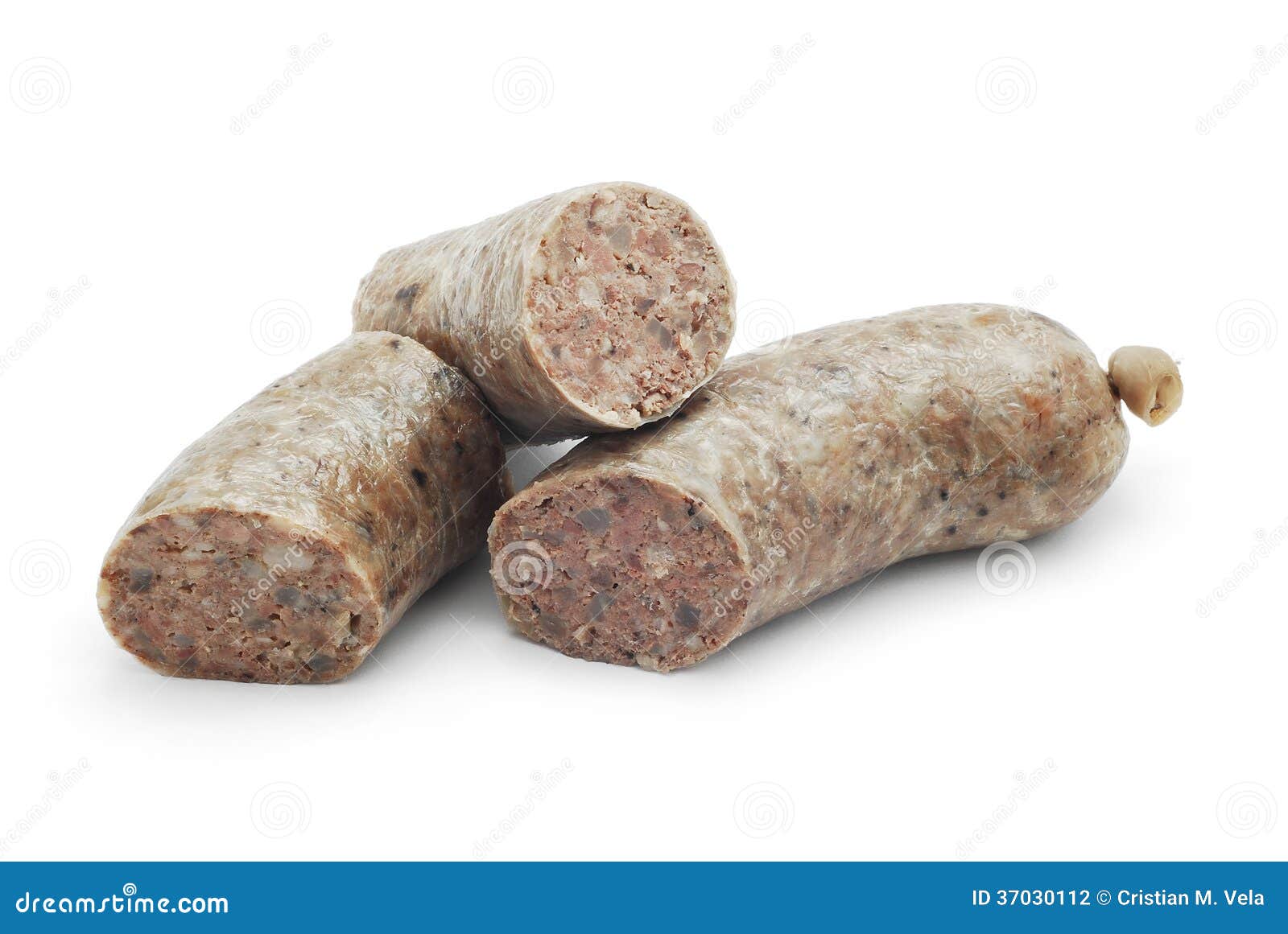 Rohe Wurst stockfoto. Bild von nahrung, cumberland, schnitt - 37030112