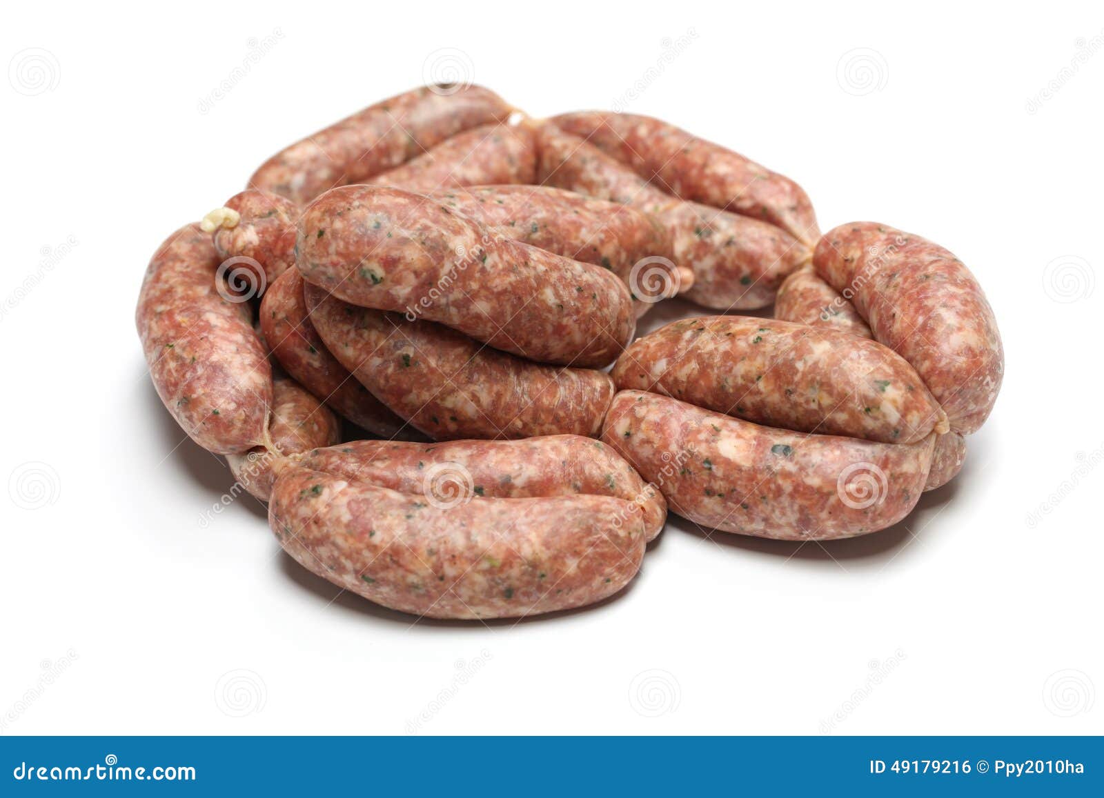 Rohe Wurst stockfoto. Bild von kochen, würzig, getrennt - 49179216