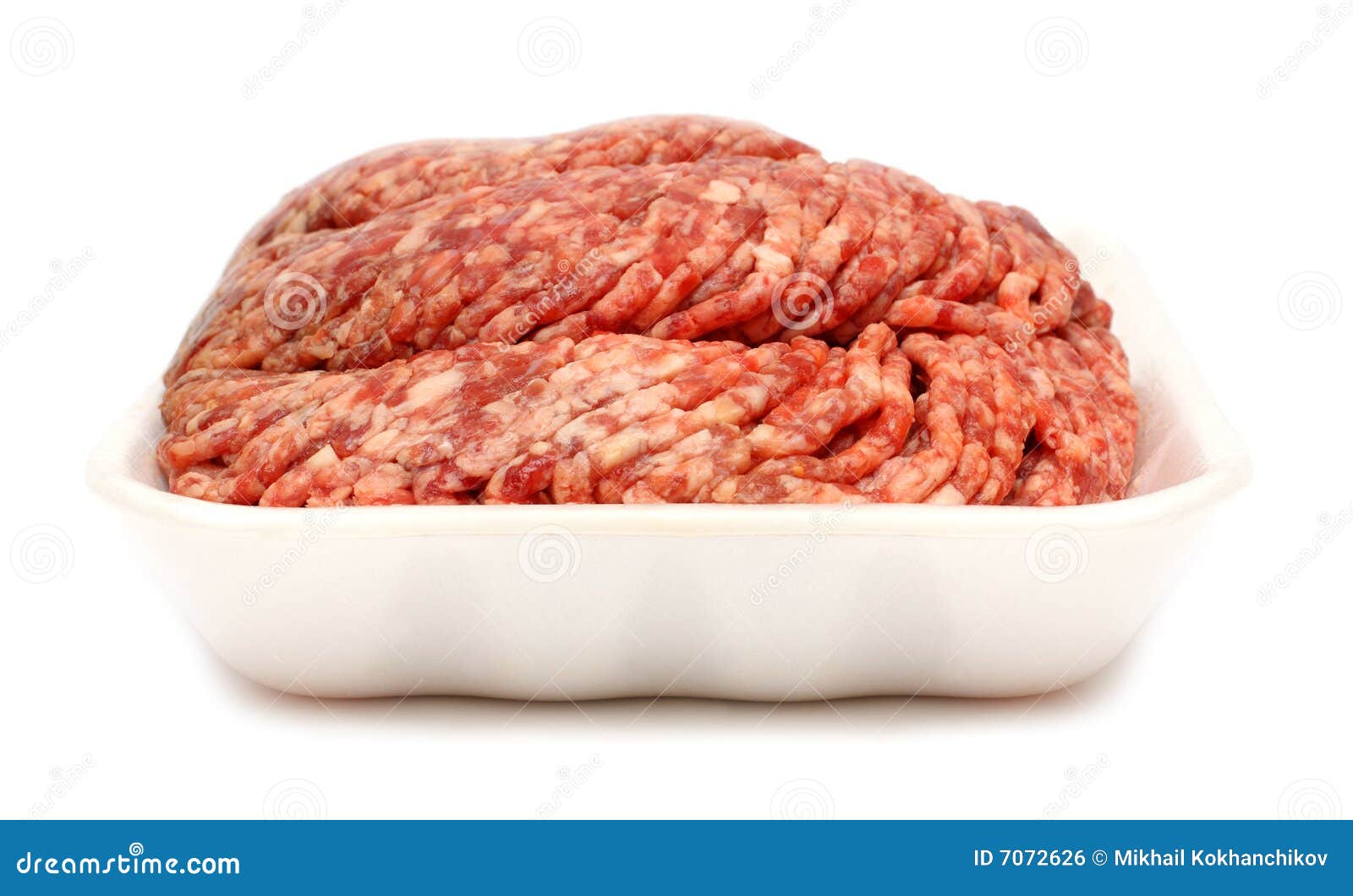 Rohes gehacktes Fleisch stockfoto. Bild von fleisch, fett - 7072626