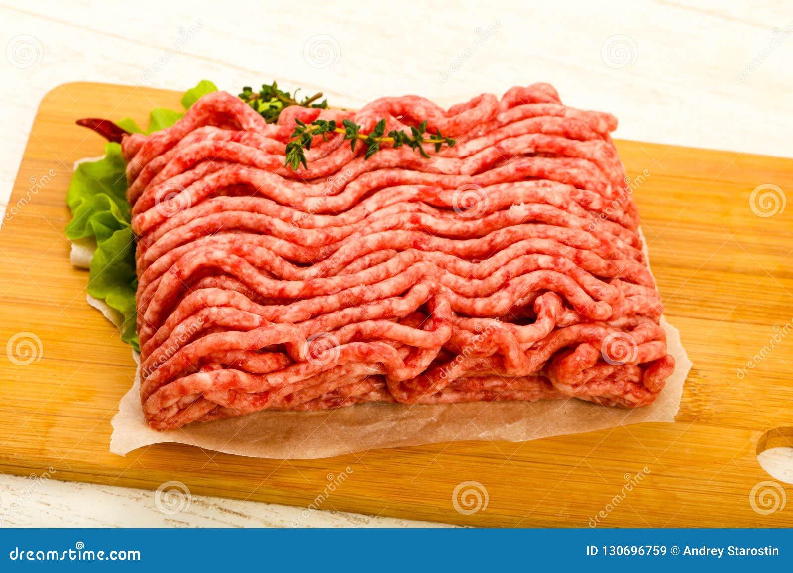 Rohes Gehacktes Rindfleischfleisch Stockbild - Bild von makro, steak ...