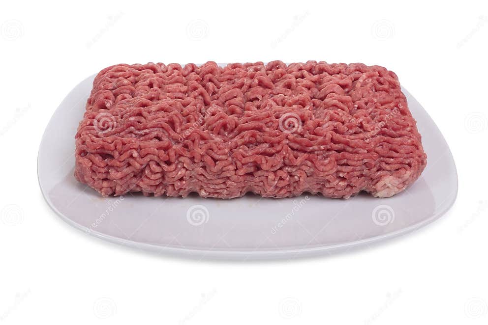 Rohes Rinderhackfleisch stockbild. Bild von schlächterei - 19713839