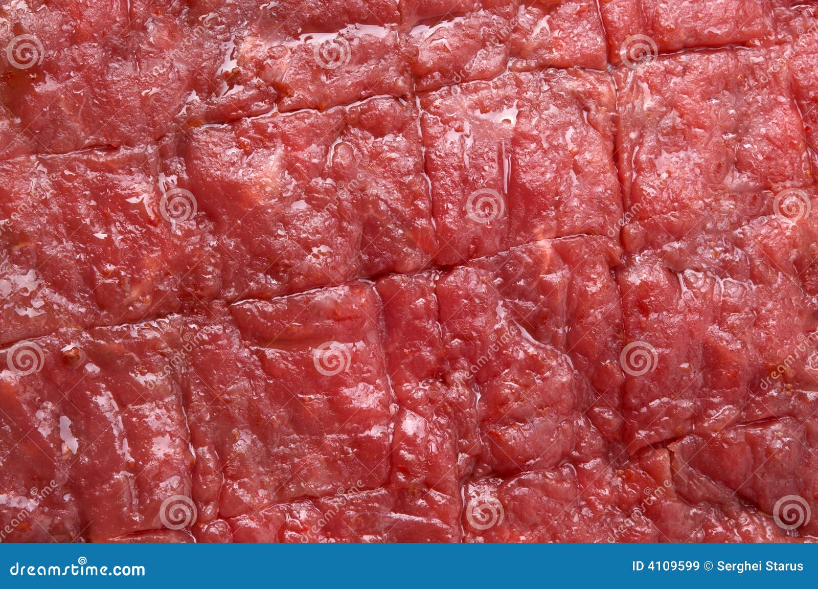 Rohes Rotes Rindfleischsteak Stockbild - Bild von nahaufnahme, frische ...