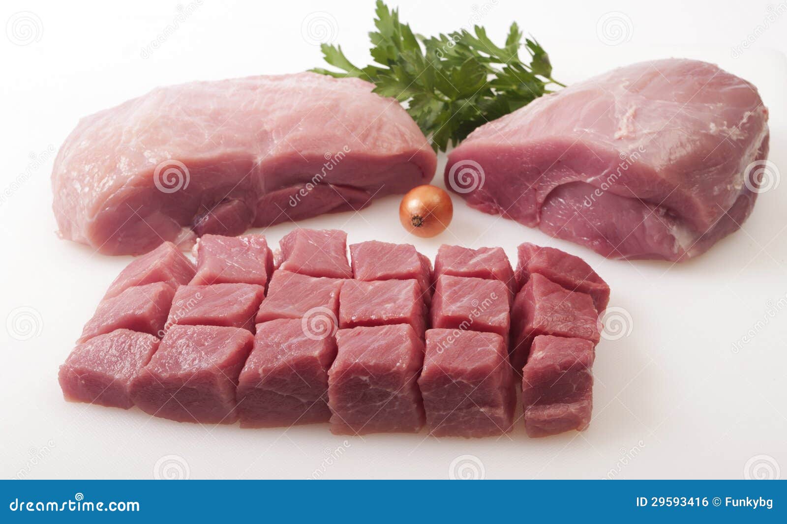 Rohes Schweinefleisch stockfoto. Bild von bereiten, diät - 29593416