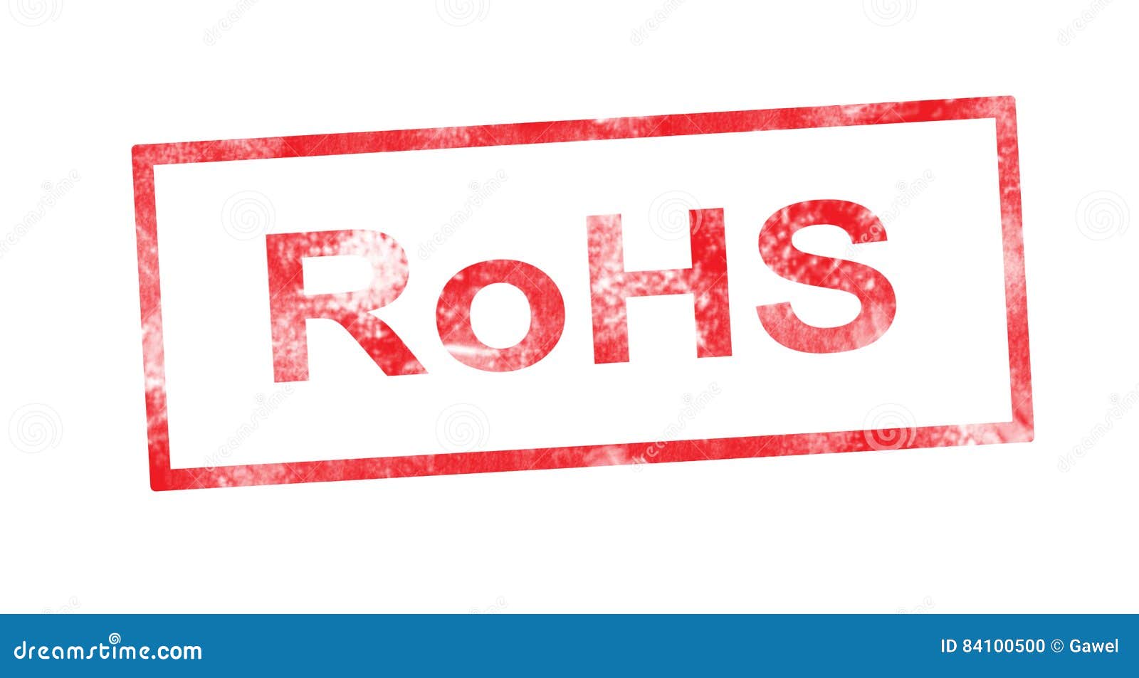 RoHS in Red Rectangular Stamp Stock Illustration - Illustration of ...