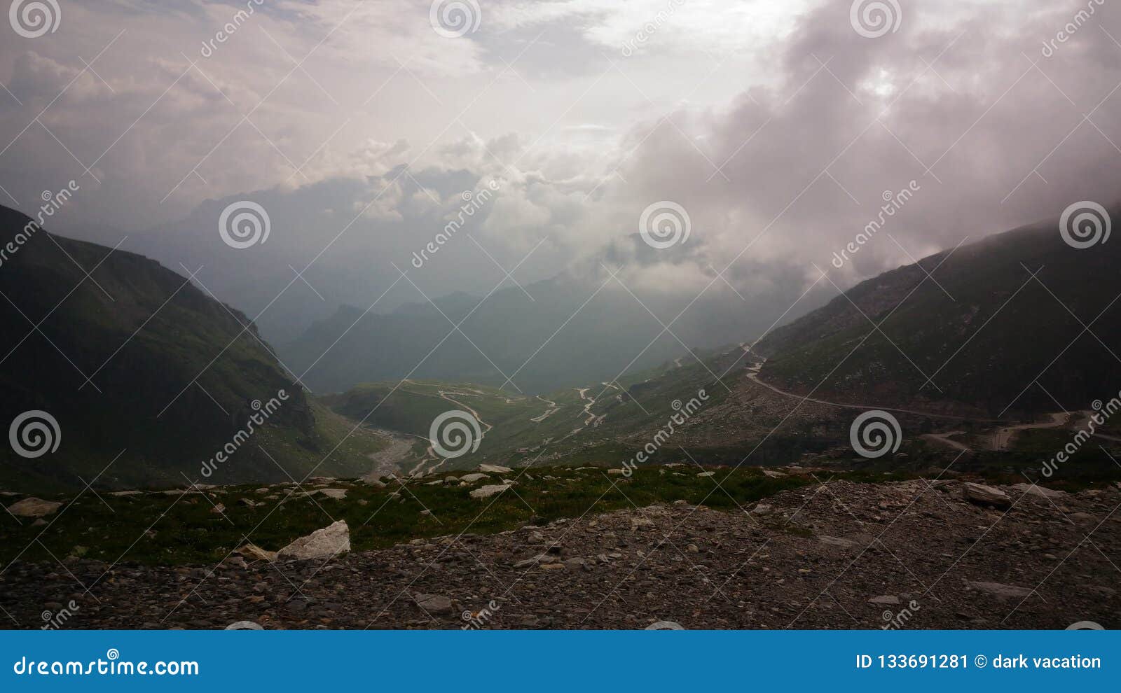 Rohtang pass view stock image. Image of view, himachal - 133691281