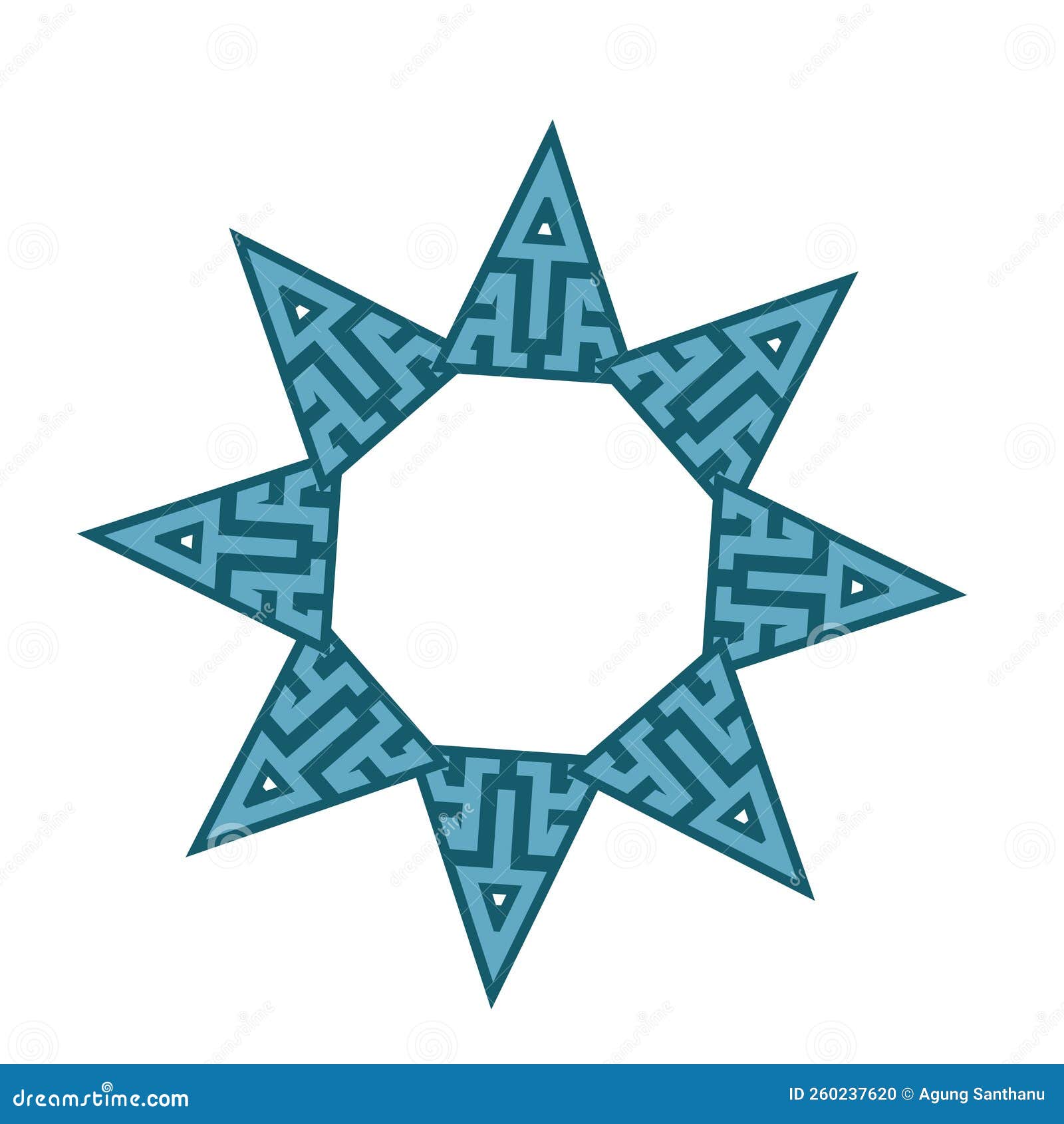 Geometric Circle Ornamental Element. Celtic Maze Ornament. Tribal ...