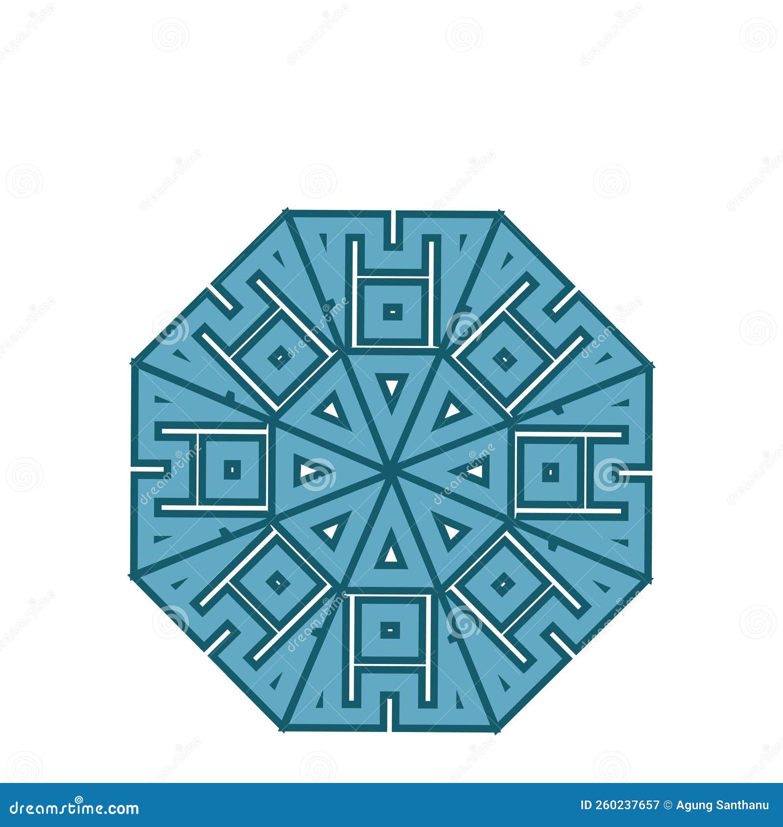 Geometric Circle Ornamental Element. Celtic Maze Ornament. Tribal ...