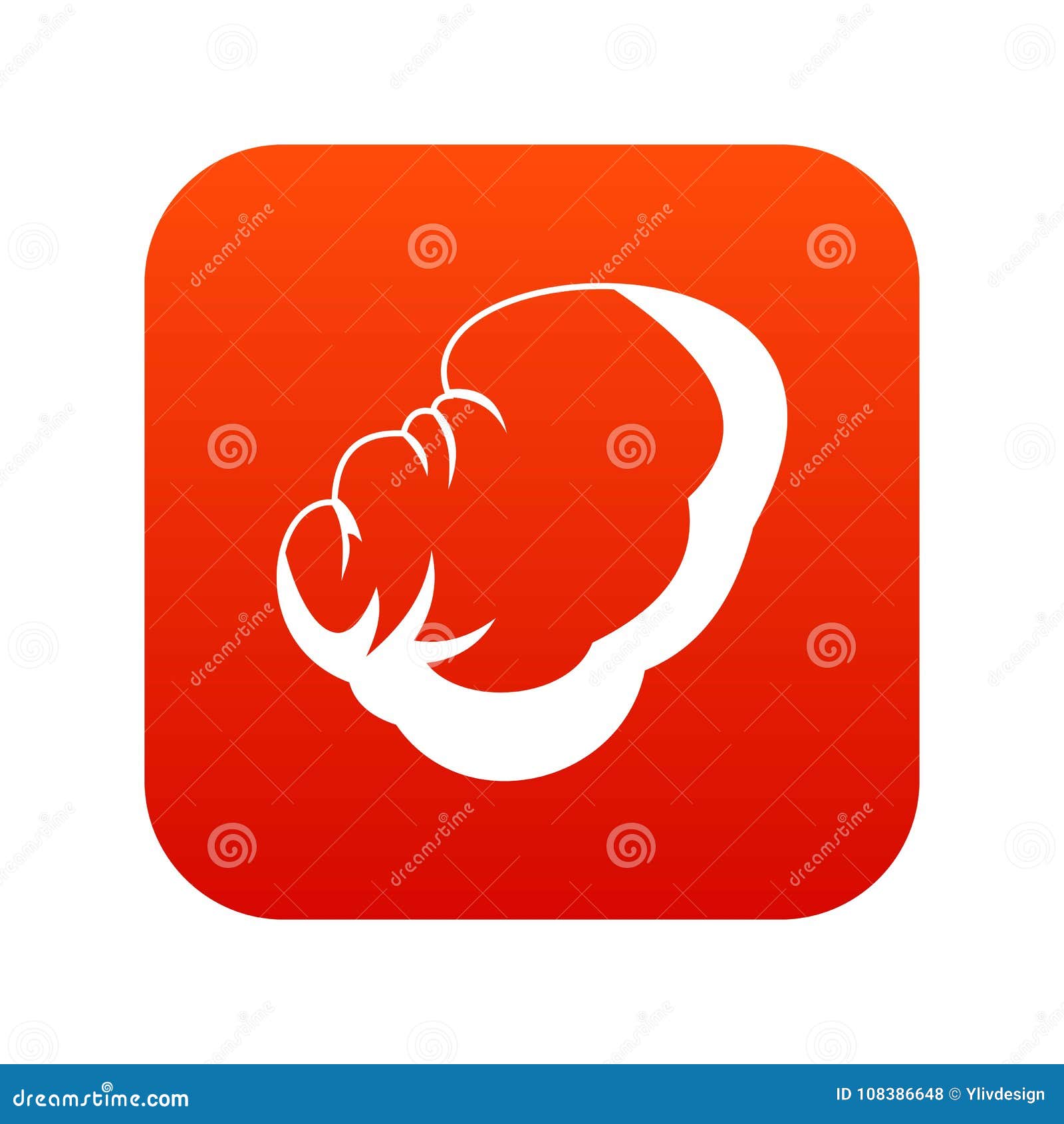 Rojo Digital Del Icono Del Bazo Ilustración del Vector - Ilustración de ...