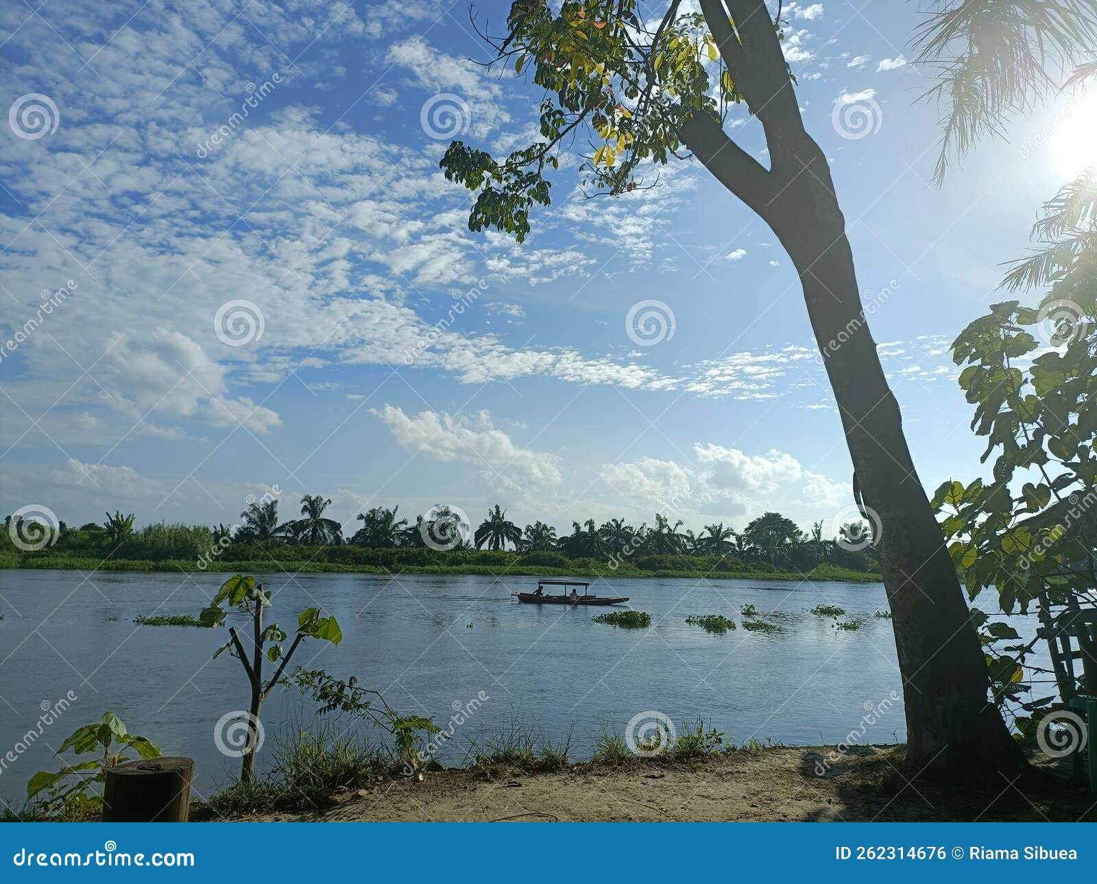 The Rokan River in the & X22;Rokan Hilir& X22;, Riau Stock Photo ...