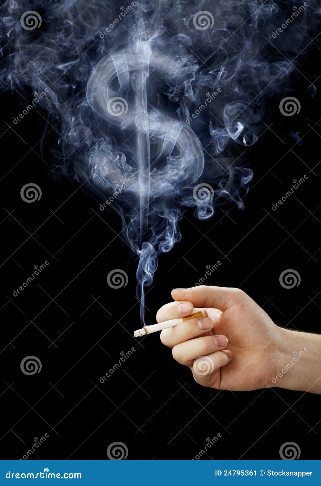 Roken is Duur stock afbeelding. Image of verslaving, roken - 24795361