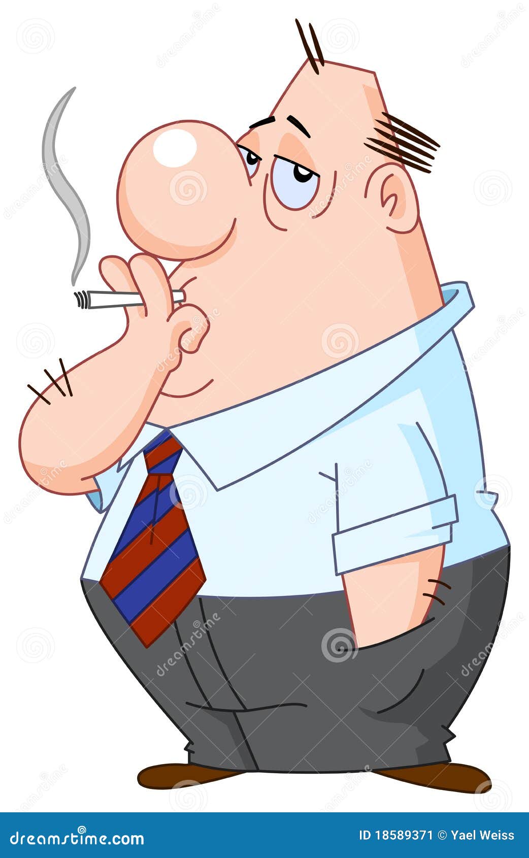 Rokende mens vector illustratie. Illustration of verkoop - 18589371