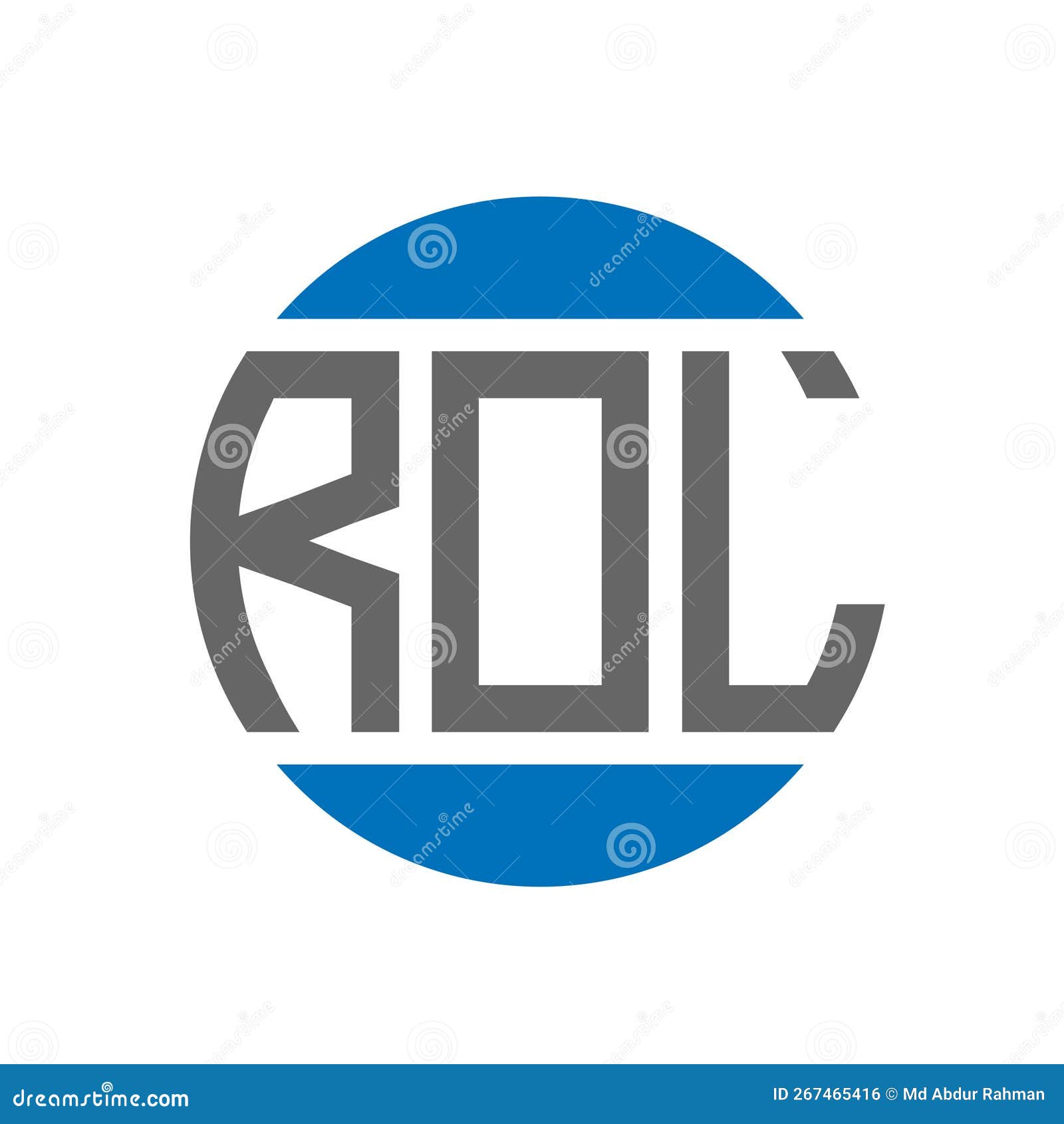 ROL Letter Logo Design On White Background. ROL Creative Initials ...
