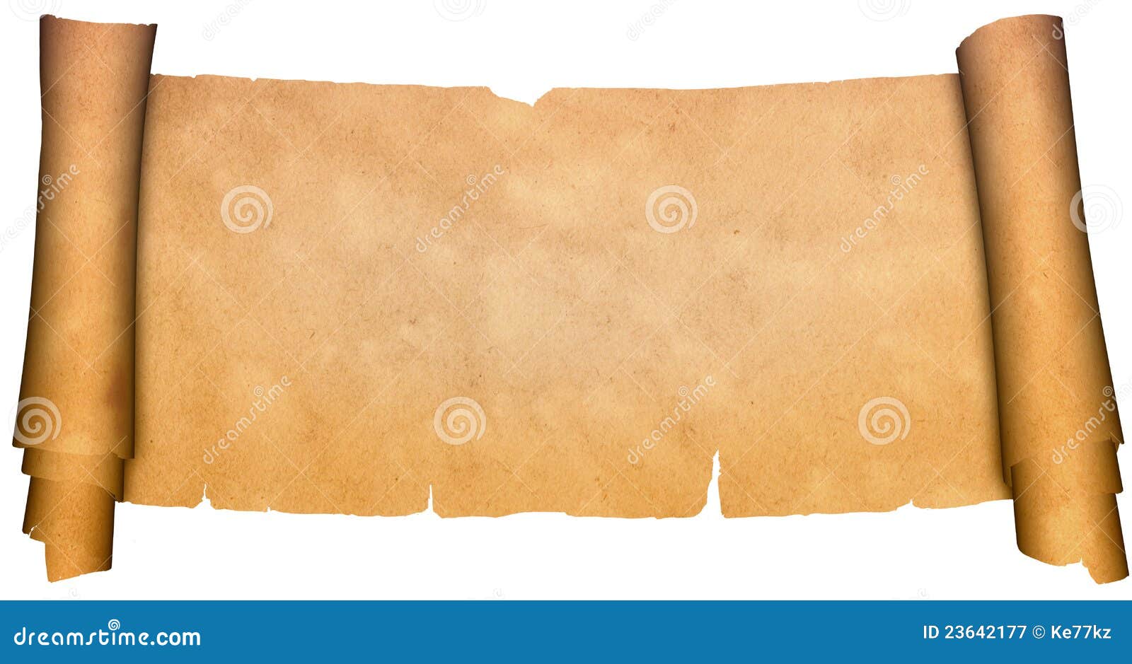 Rol van antiek perkament. stock afbeelding. Image of roestig - 23642177