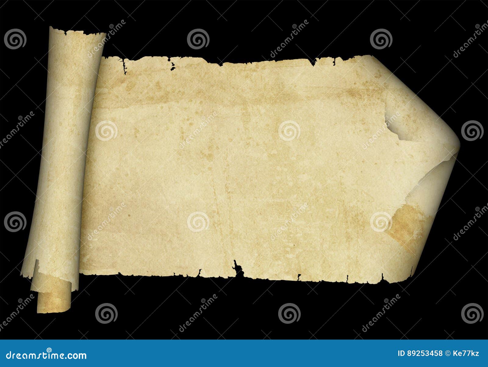 Rol van antiek perkament stock illustratie. Illustration of antiquiteit ...