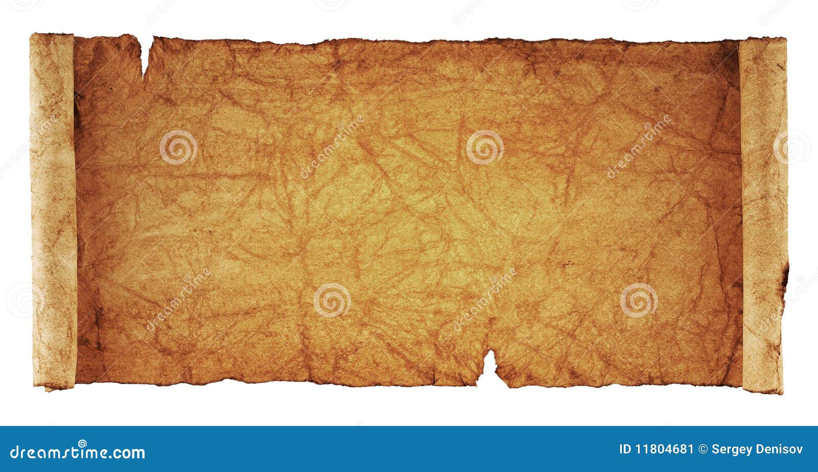 Rol van oud perkament stock afbeelding. Image of pagina - 11804681
