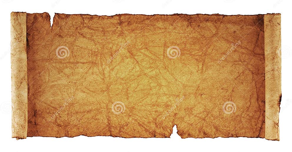Rol van oud perkament stock afbeelding. Image of pagina - 11804681