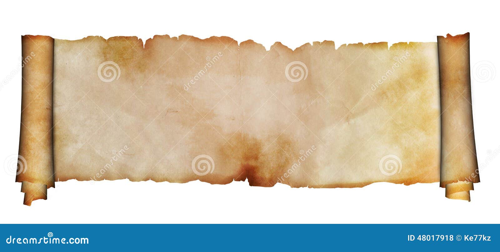 Rol van oud perkament stock illustratie. Illustration of perkament ...