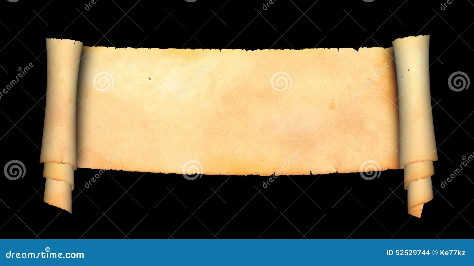 Rol van oud perkament stock foto. Image of perkament - 52529744