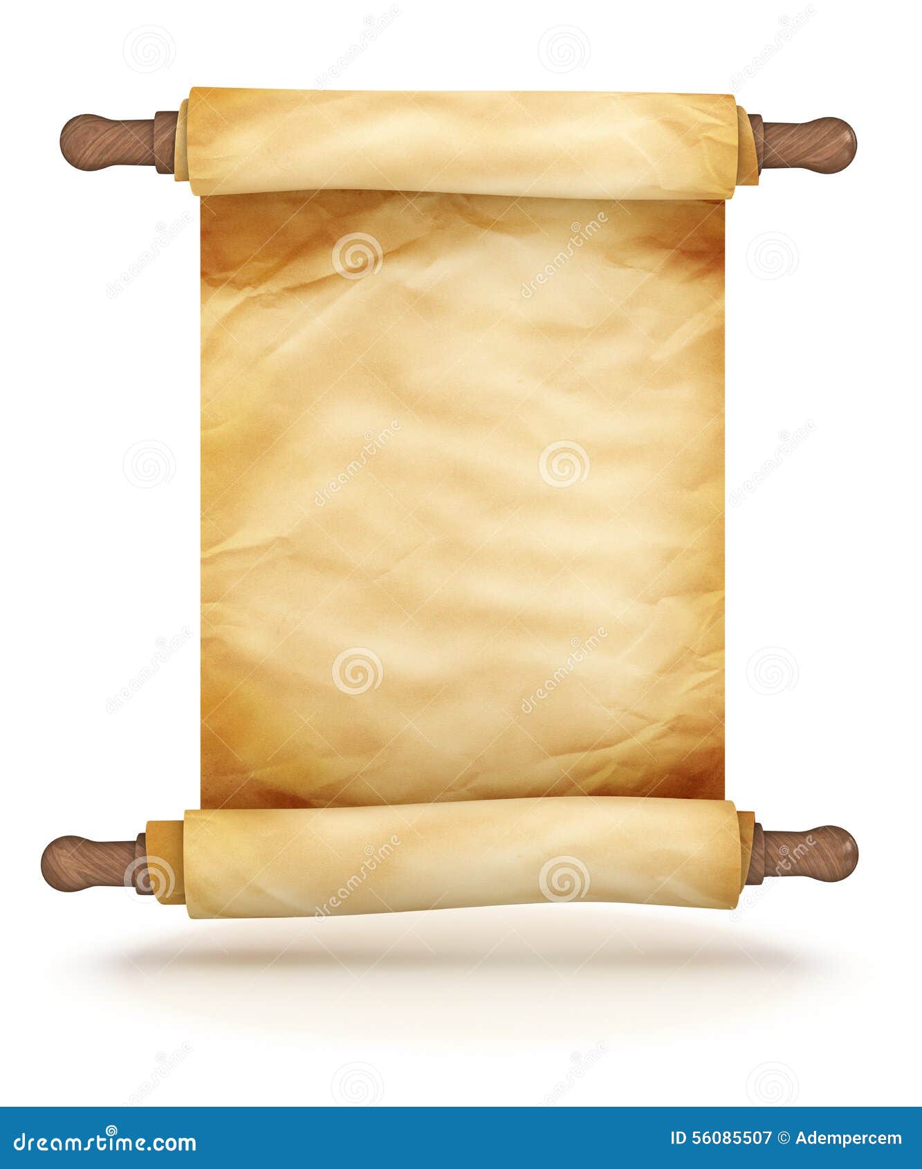 Rol van oud perkament stock illustratie. Illustration of ontwerp - 56085507
