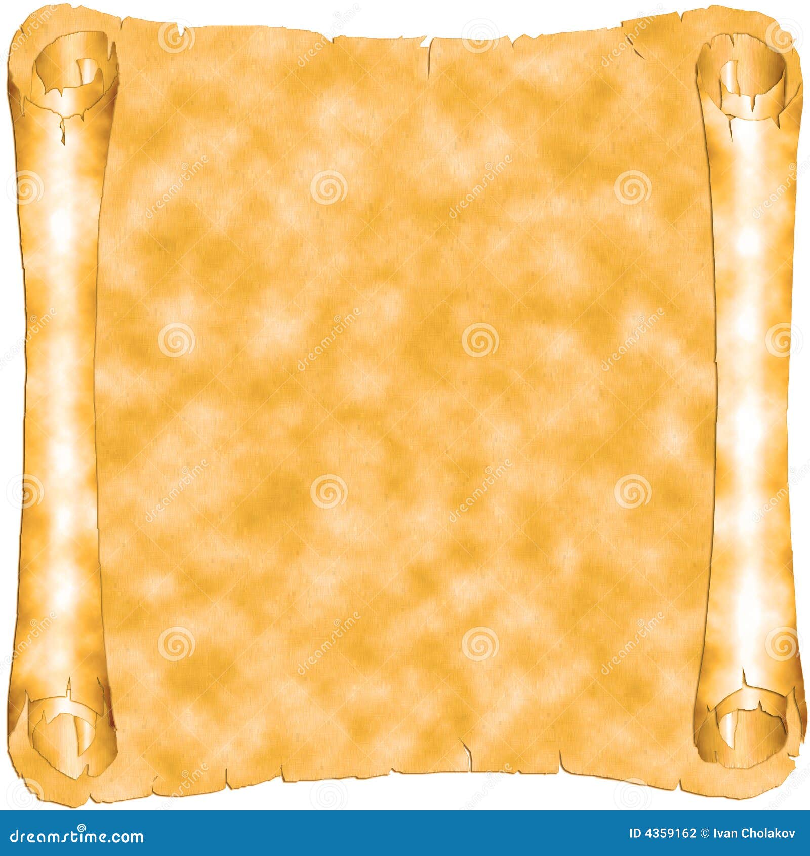 Rol van perkament stock illustratie. Illustration of leeg - 4359162