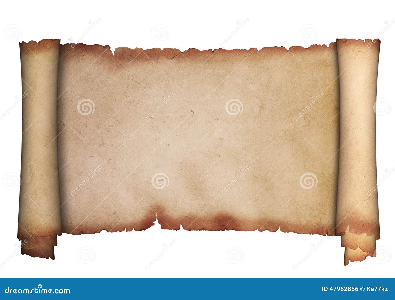 Rol van perkament stock illustratie. Illustration of vuil - 47982856