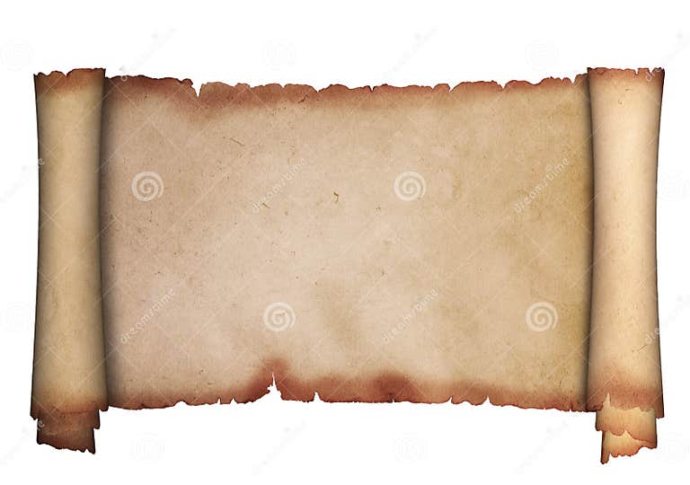 Rol van perkament stock illustratie. Illustration of vuil - 47982856