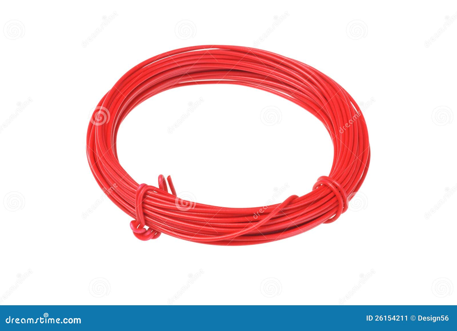 Rol van Rode Draad stock afbeelding. Image of flexibel - 26154211