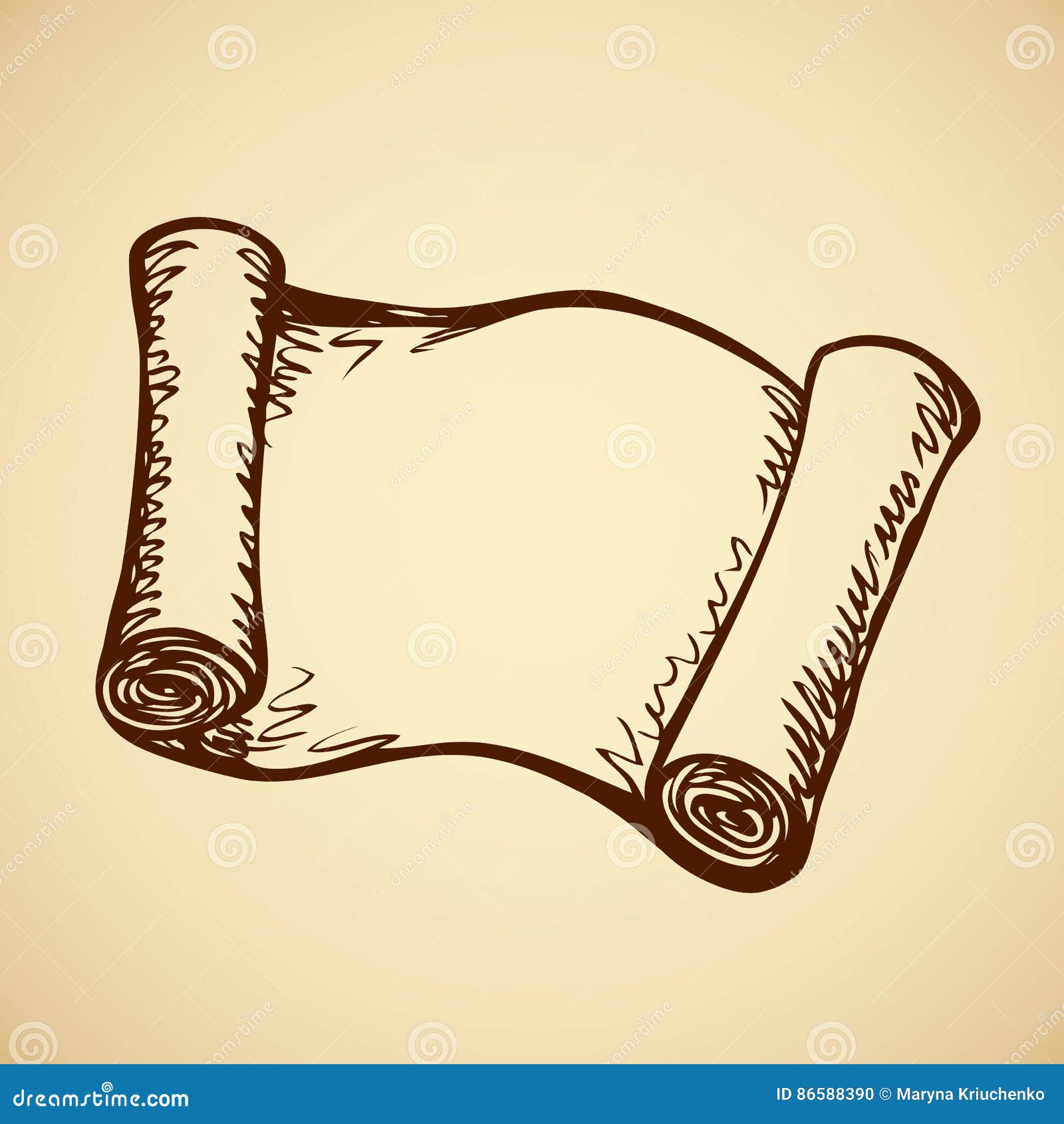 Rol Vector tekening vector illustratie. Illustration of kunstwerk ...