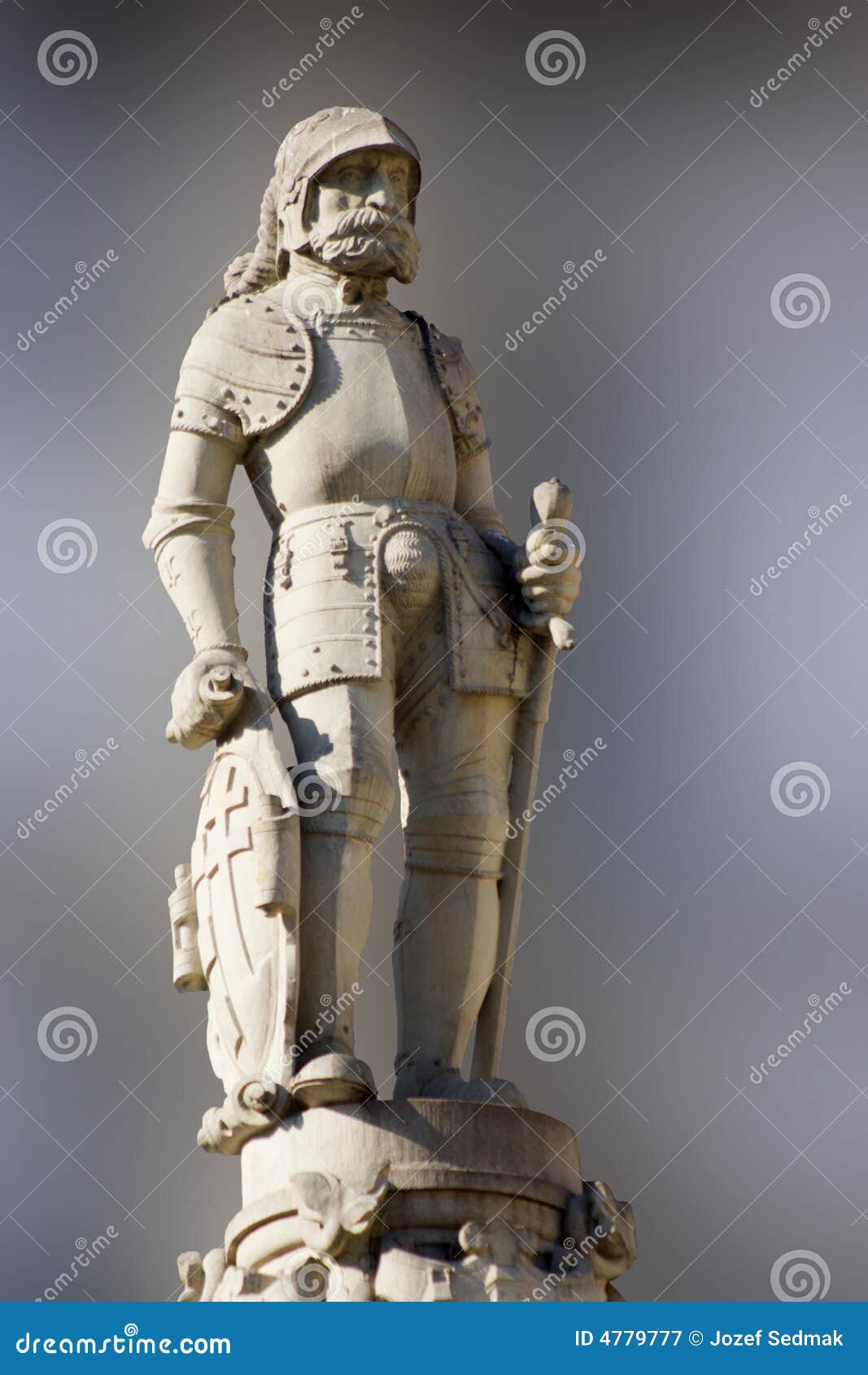 Roland - Knight from Fountain in Bratislava Stock Image - Image of ...