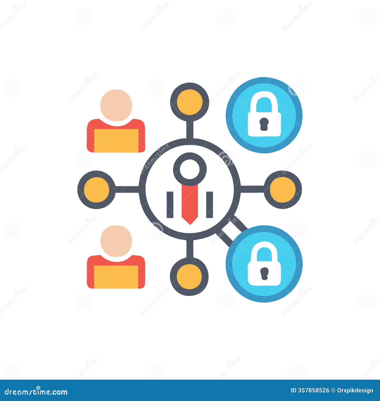 Role-based Access, Document Management Technology, Organized Information Sharing. Royalty-Free ...