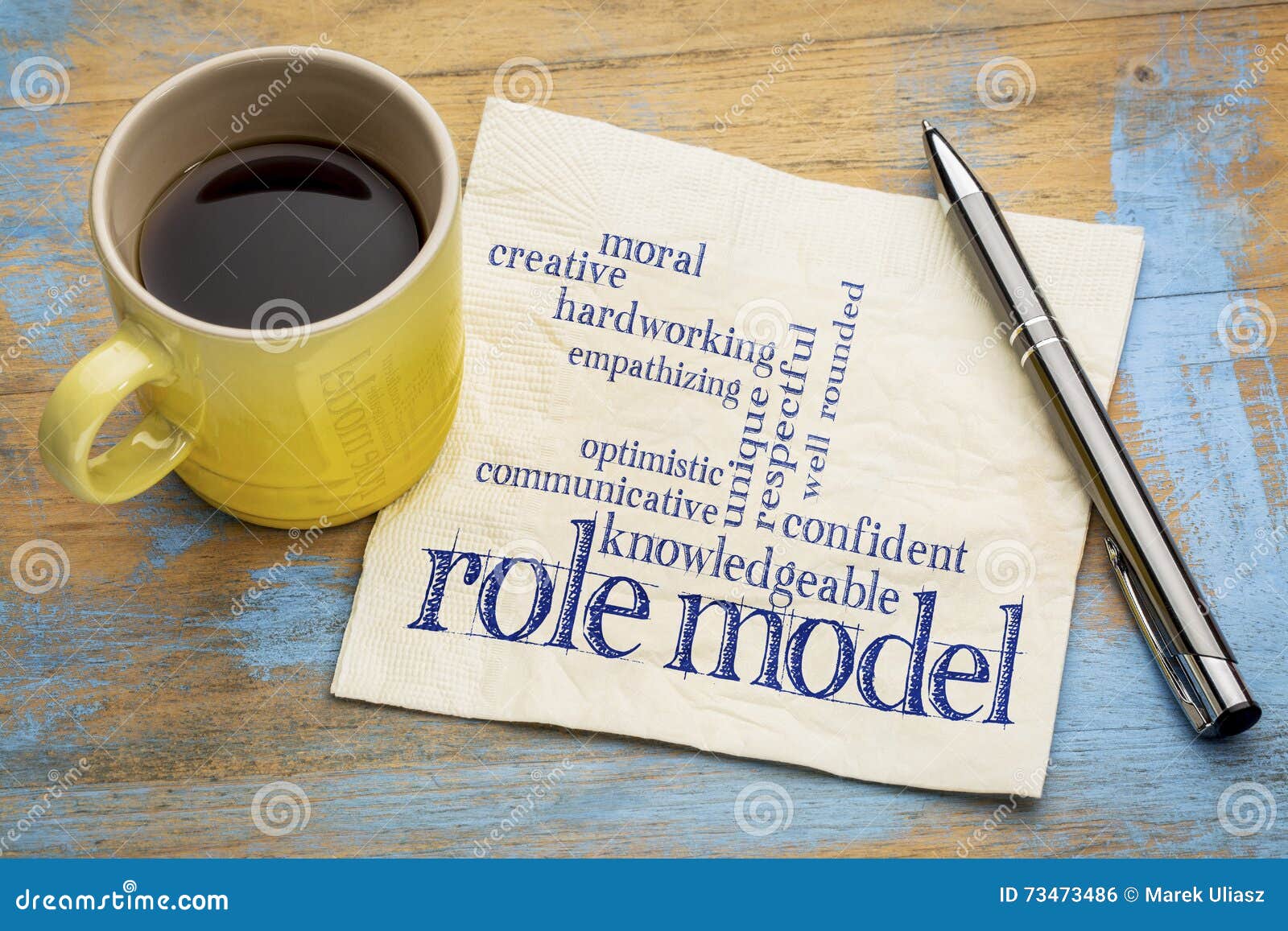 Role model qualities stock photo. Image of quality, handwriting - 73473486