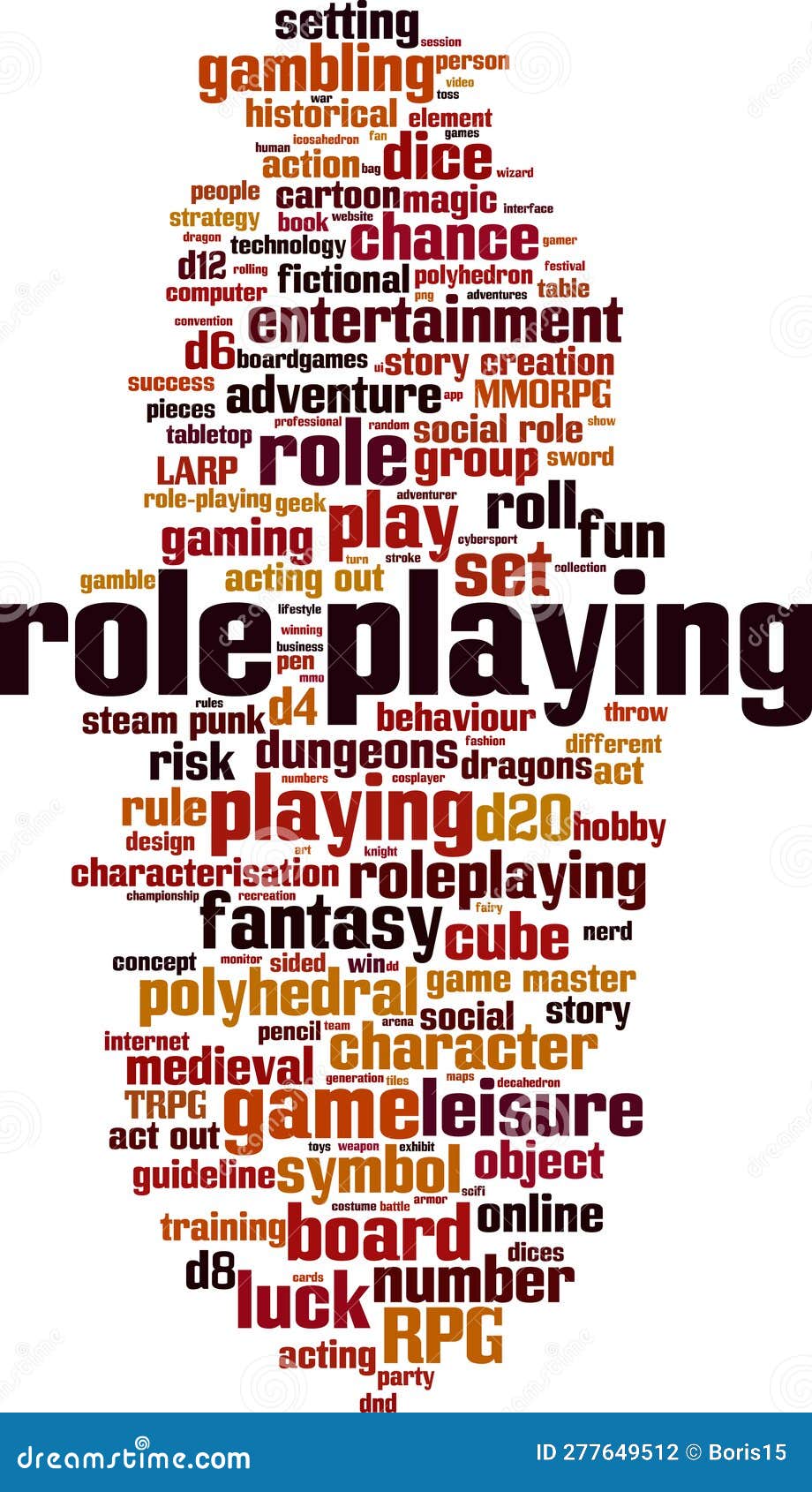 Role playing word cloud stock vector. Illustration of guideline - 277649512