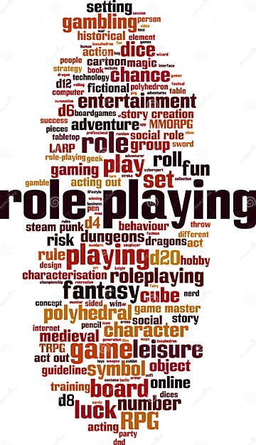 Role playing word cloud stock vector. Illustration of guideline - 277649512