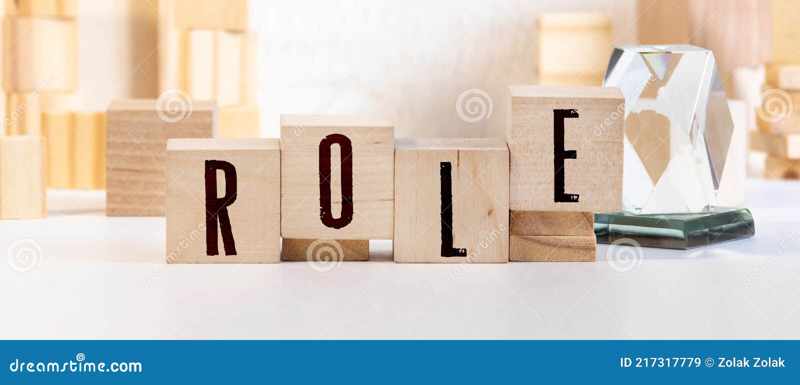 ROLE Word Made with Building Blocks Isolated on White Stock Image ...