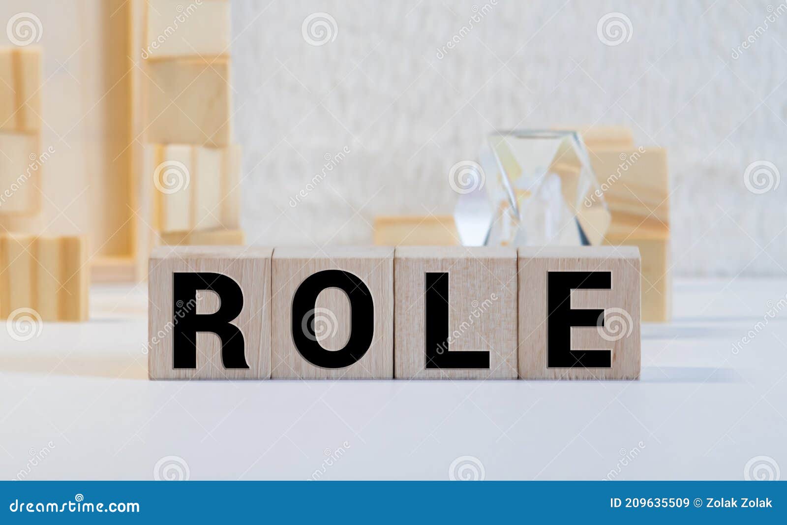 Role Word from Wooden Blocks on Desk Stock Image - Image of mentor ...