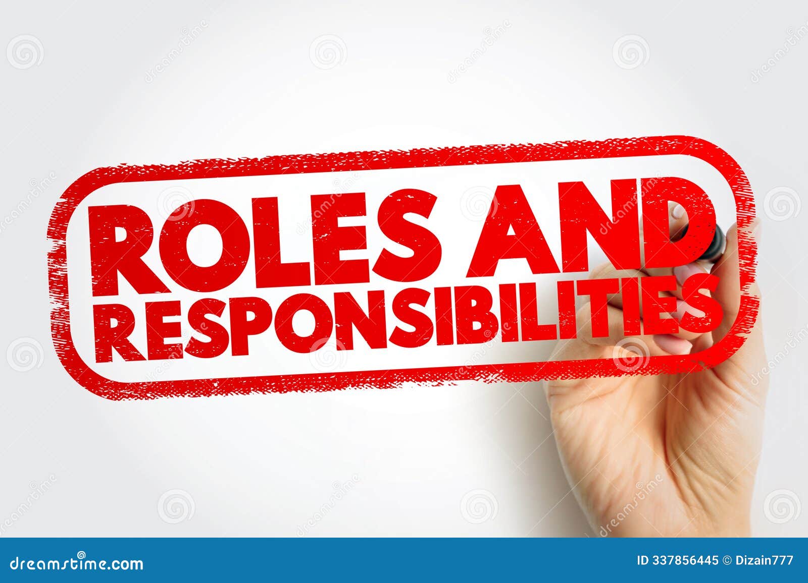 Roles And Responsibilities Text Stamp, Concept Background Royalty-Free ...