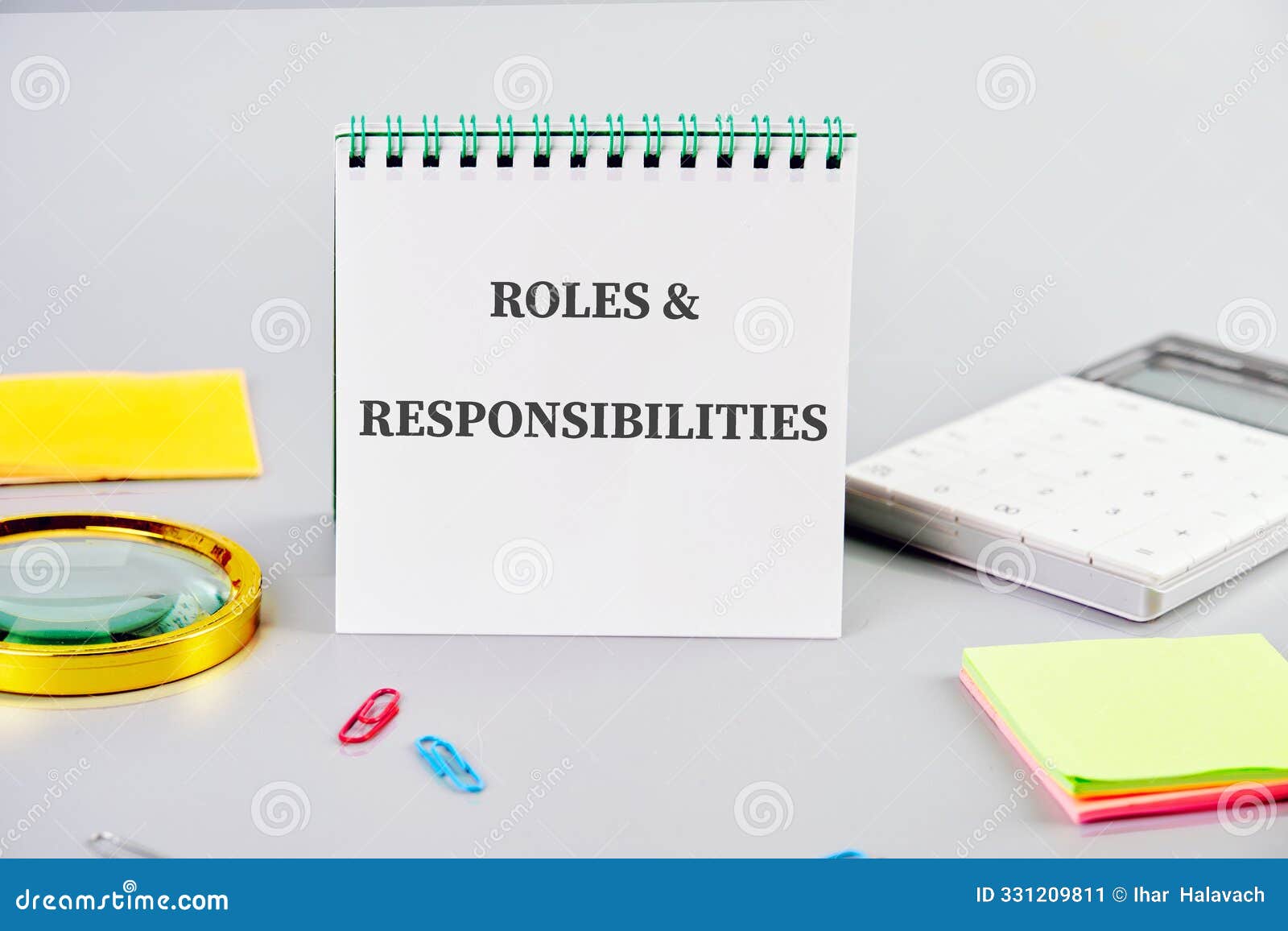 ROLES and RESPONSIBILITIES Text Written on a Blank Piece of Notepad ... ROLES and RESPONSIBILITIES Text Written on a Blank Piece of Notepad ...