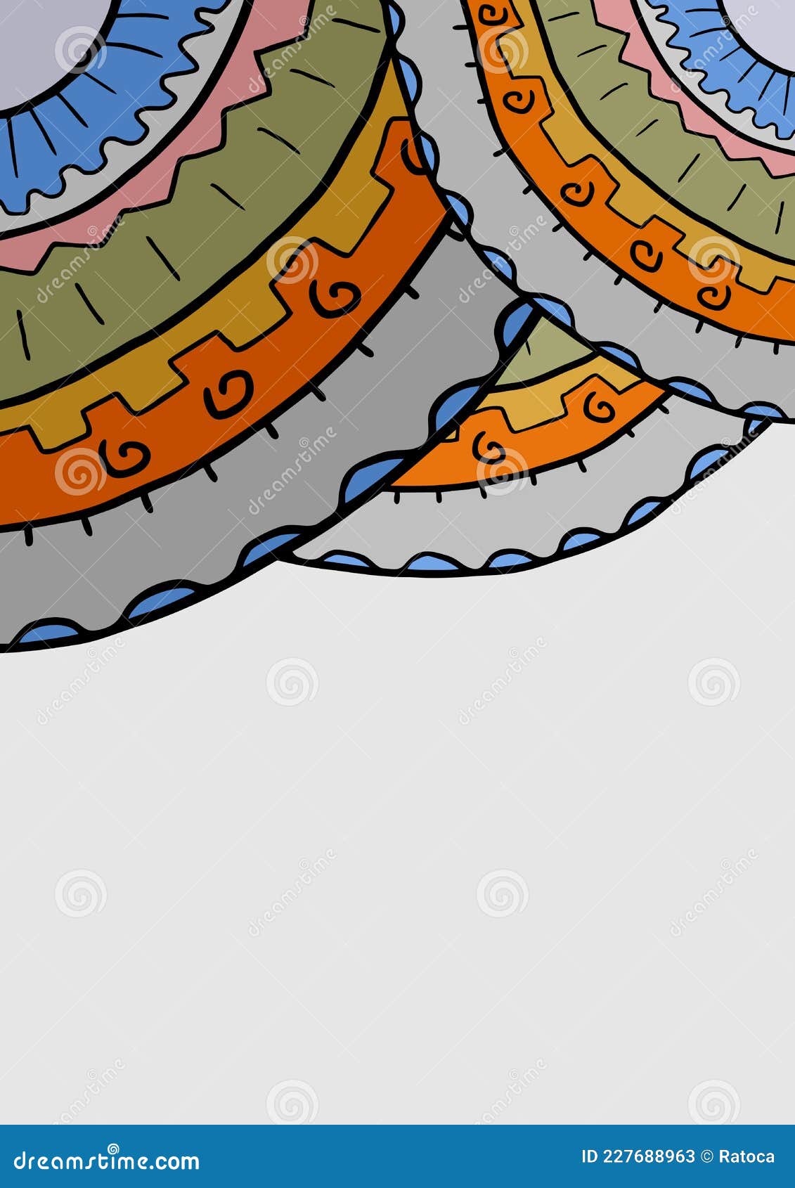 Roleta colorida ilustração do vetor. Ilustração de original - 227688963