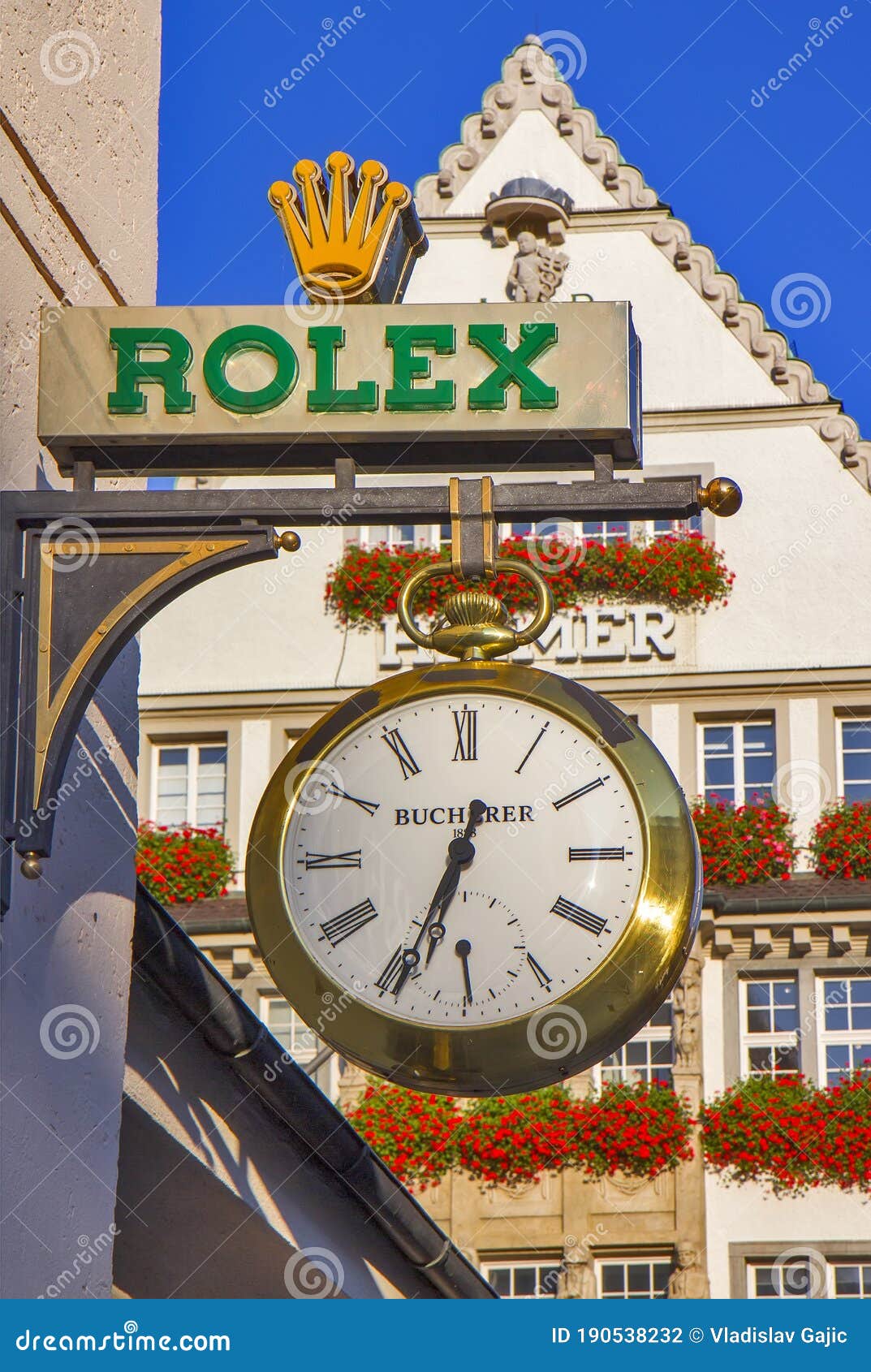 Rolex Sign and Watch in Munich Editorial Photography - Image of closeup ...