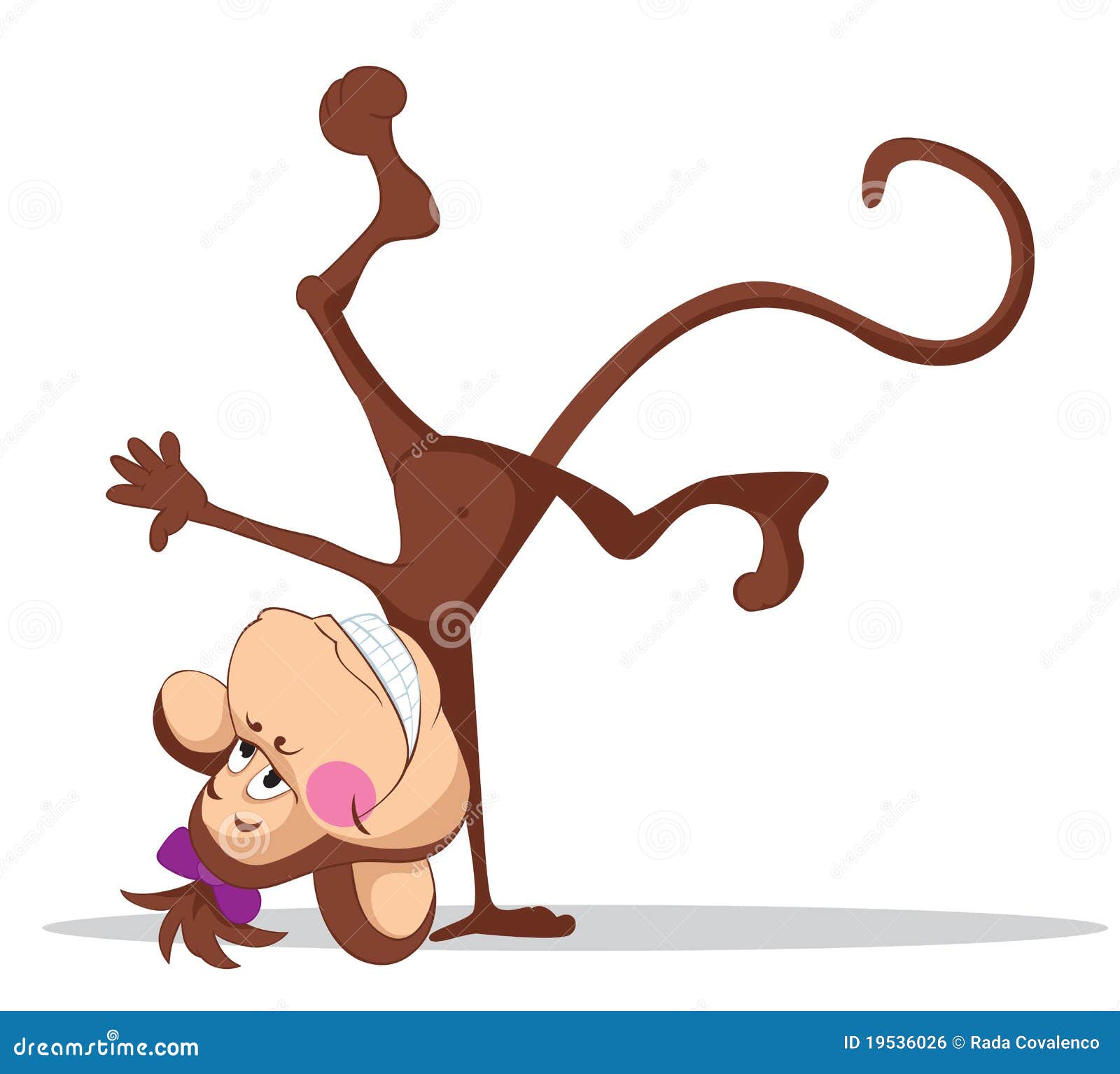 Rolig apa vektor illustrationer. Illustration av bebis - 19536026