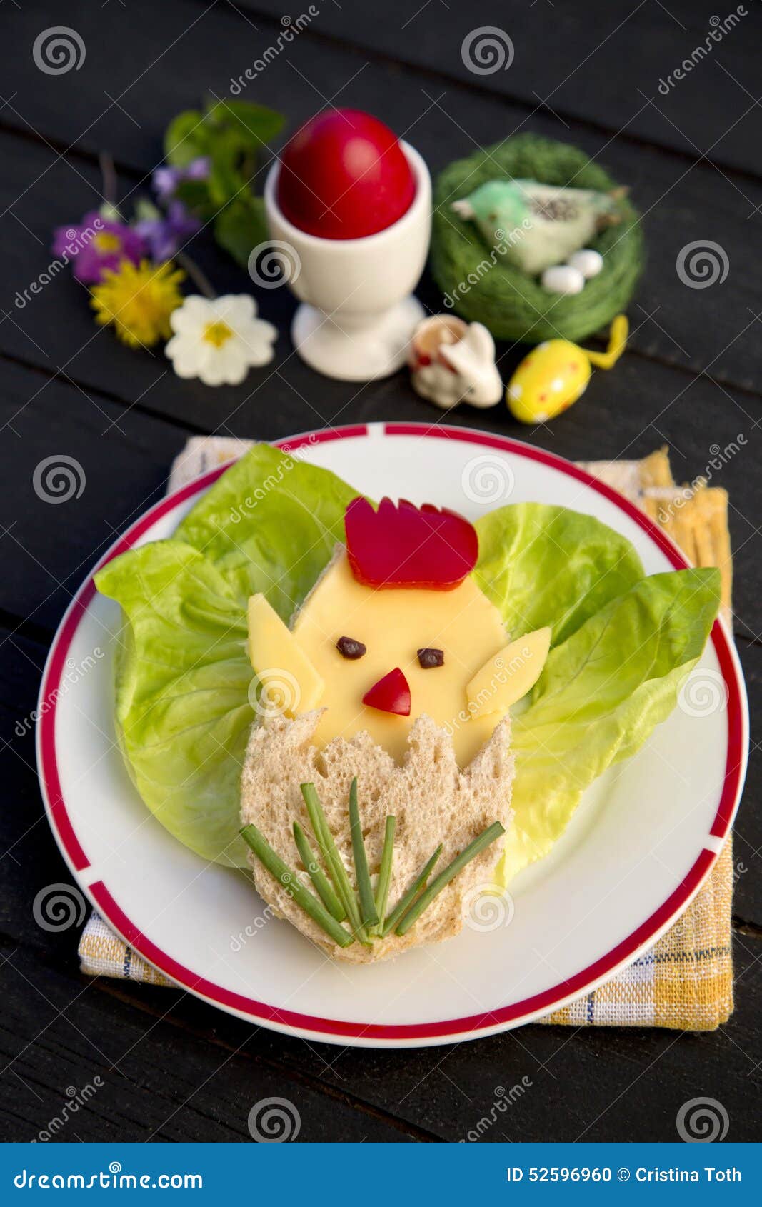 Rolig Easter Frukost För Barn Arkivfoto - Bild av platta, för: 52596960