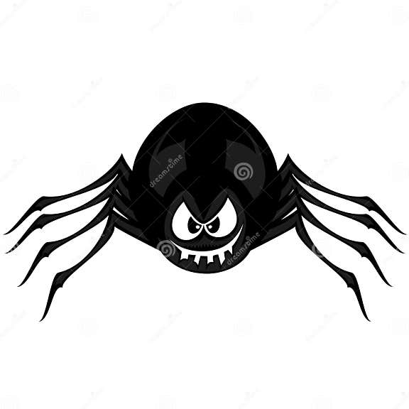 Rolig freaky spindel vektor illustrationer. Illustration av buffoon ...