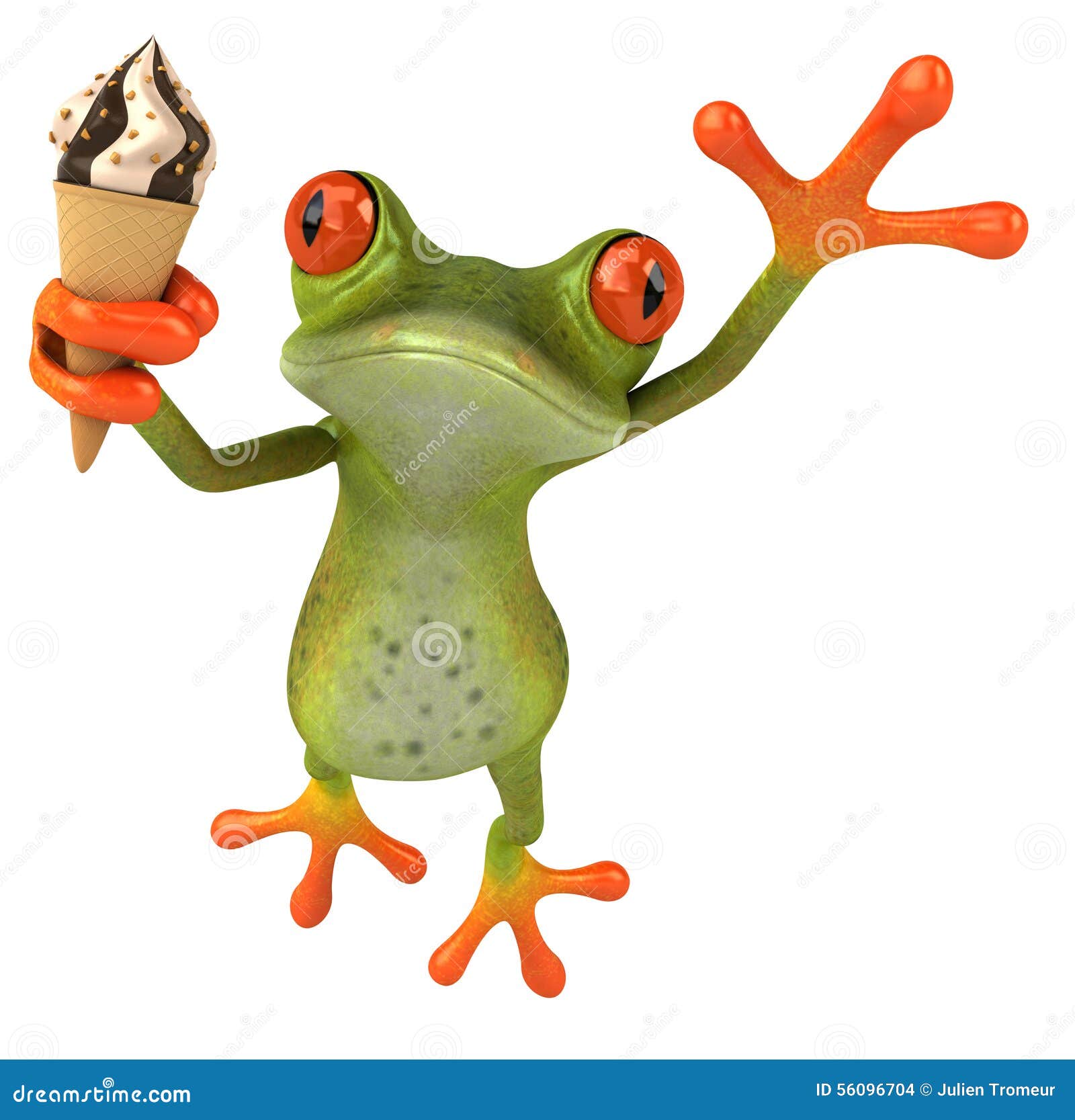 Rolig groda stock illustrationer. Illustration av groda - 56096704