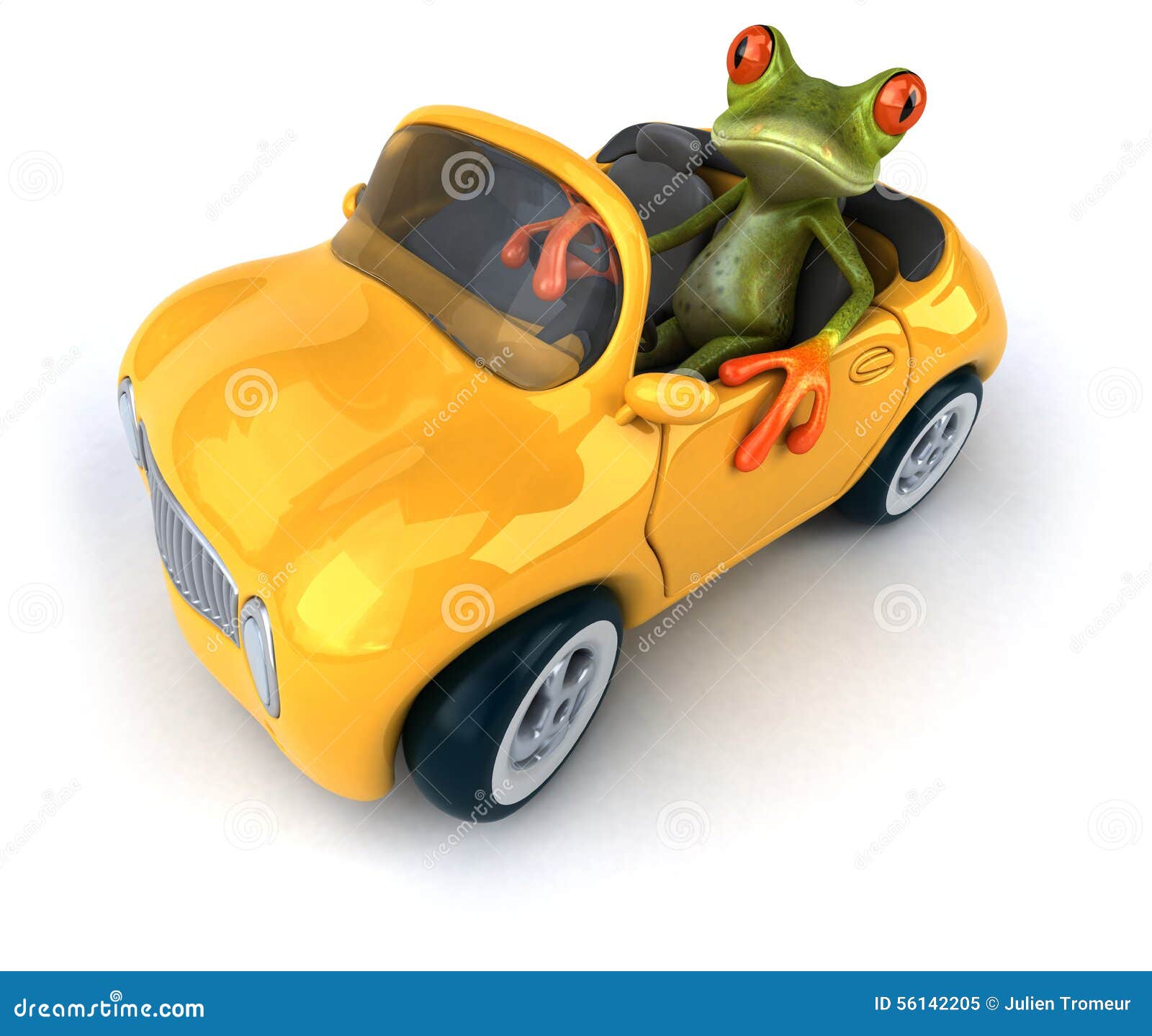 Rolig groda stock illustrationer. Illustration av illustration - 56142205