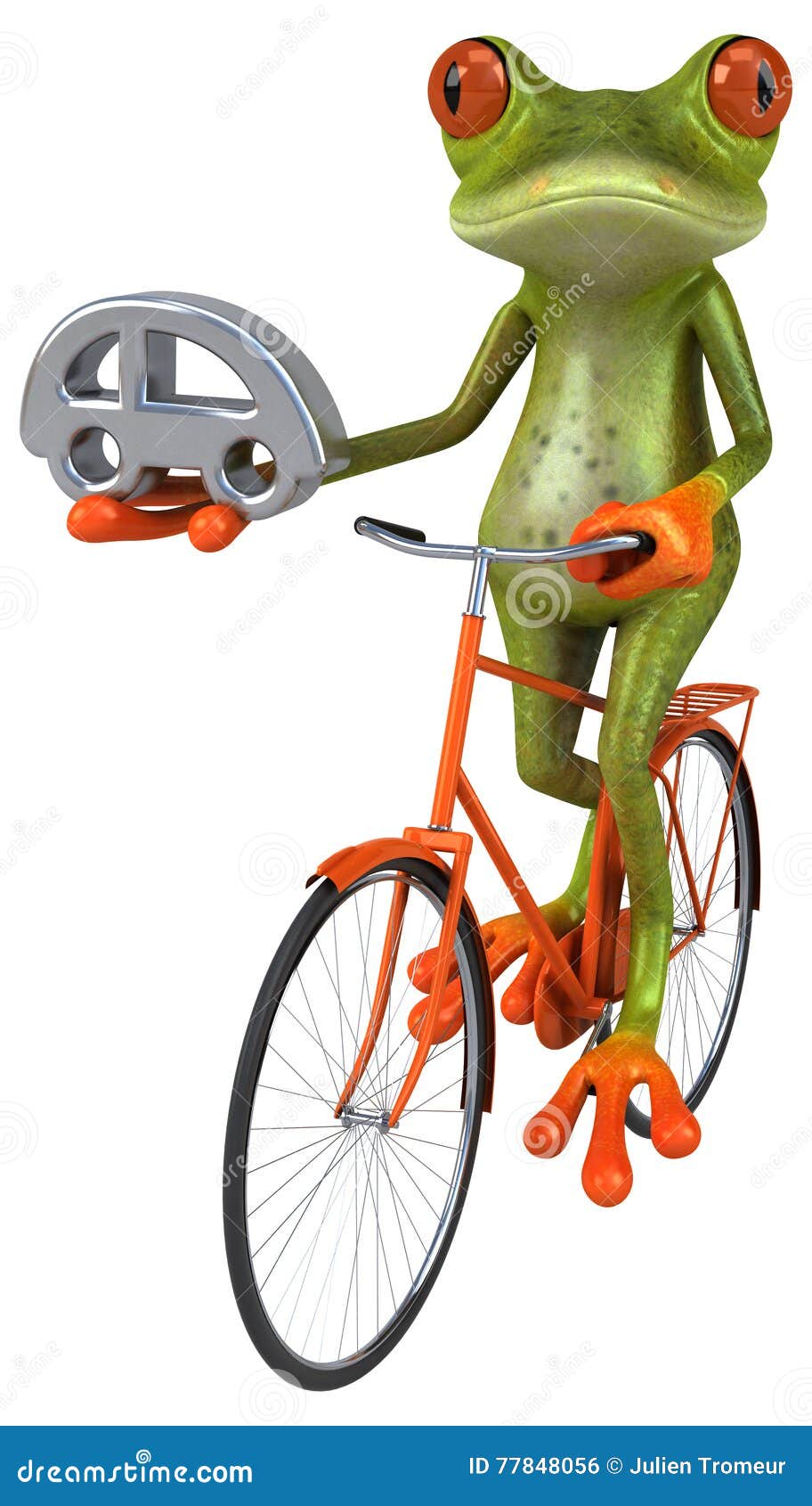 Rolig groda stock illustrationer. Illustration av amfibiansk - 77848056