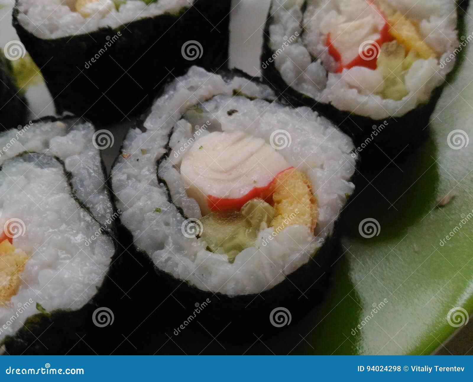 Roll foto de archivo. Imagen de cocina, arroz, hecho - 94024298