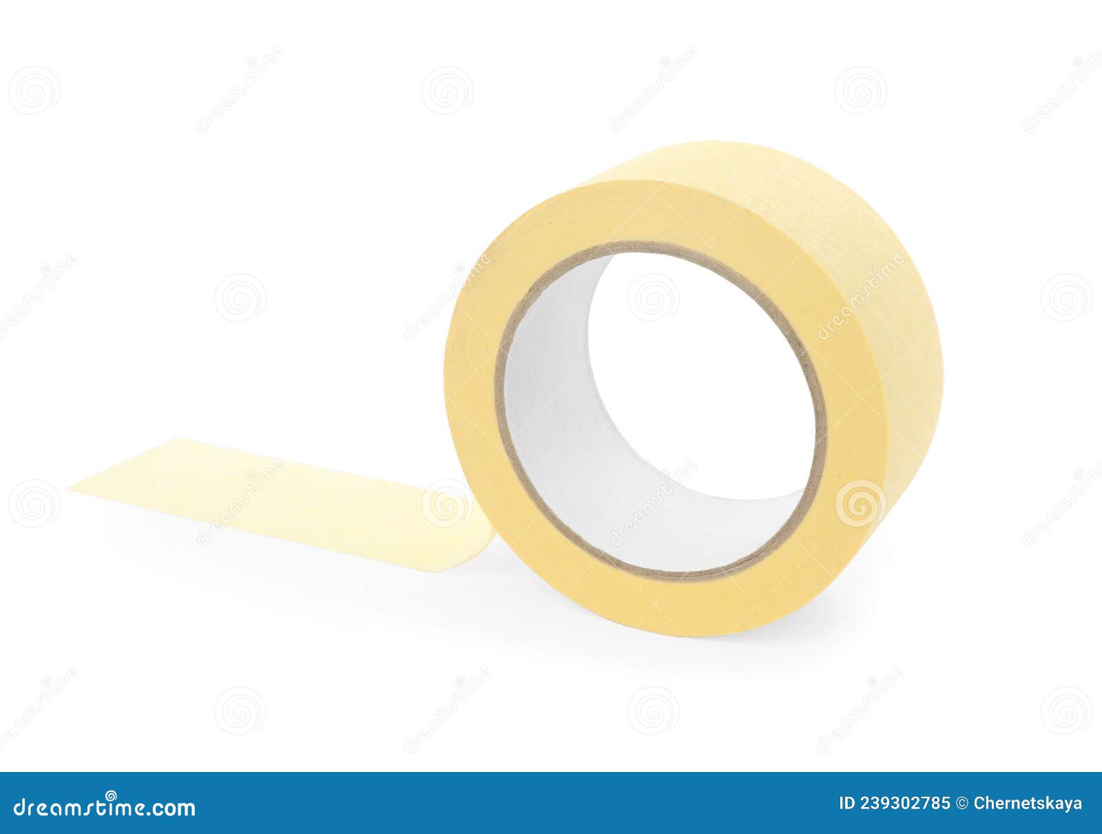 Roll of Adhesive Tape Isolated on White Stock Image - Image of glue ...